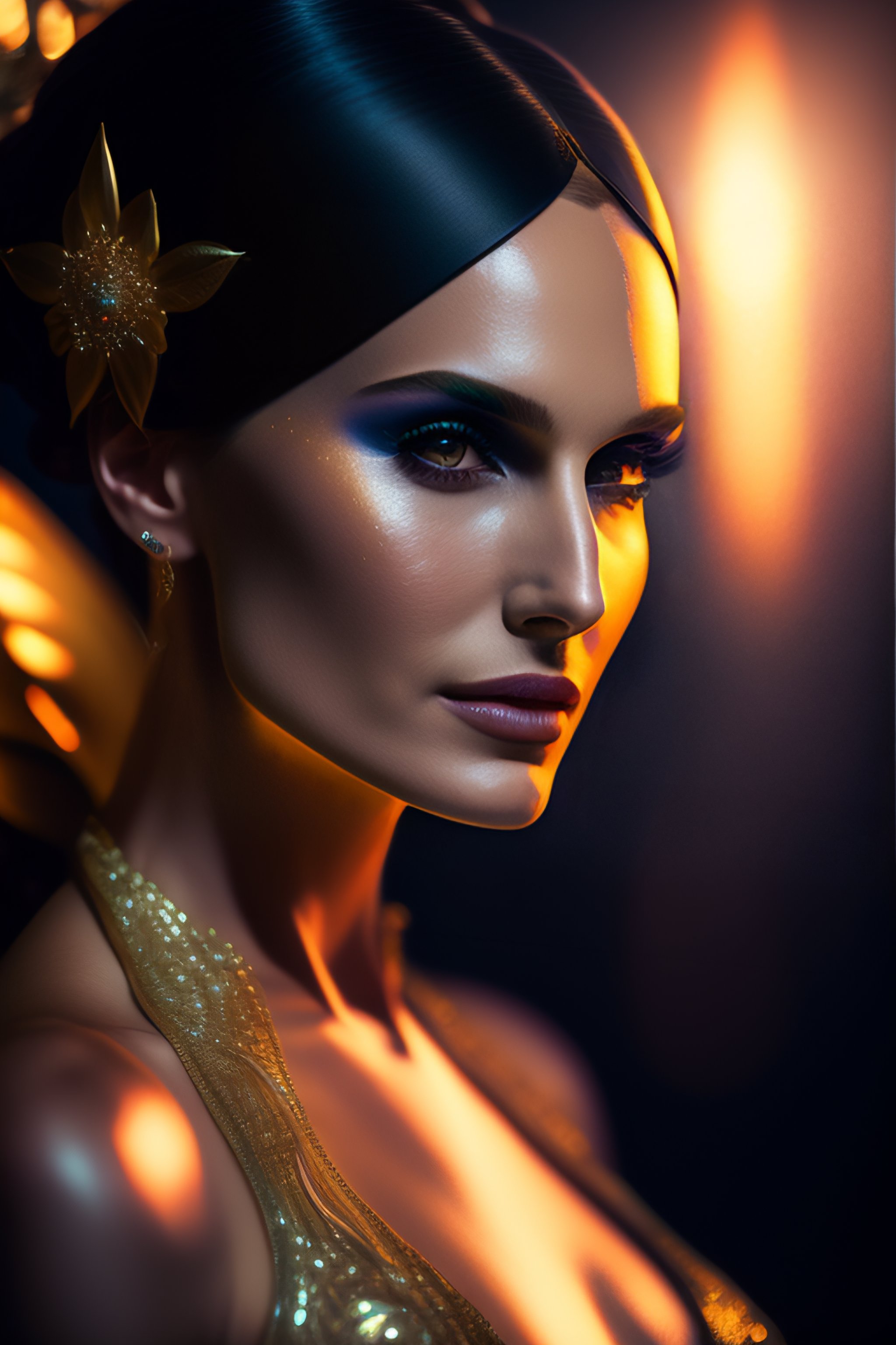 Lexica - Natalie Portman as Fairy in clothing and headdress, Tom ...