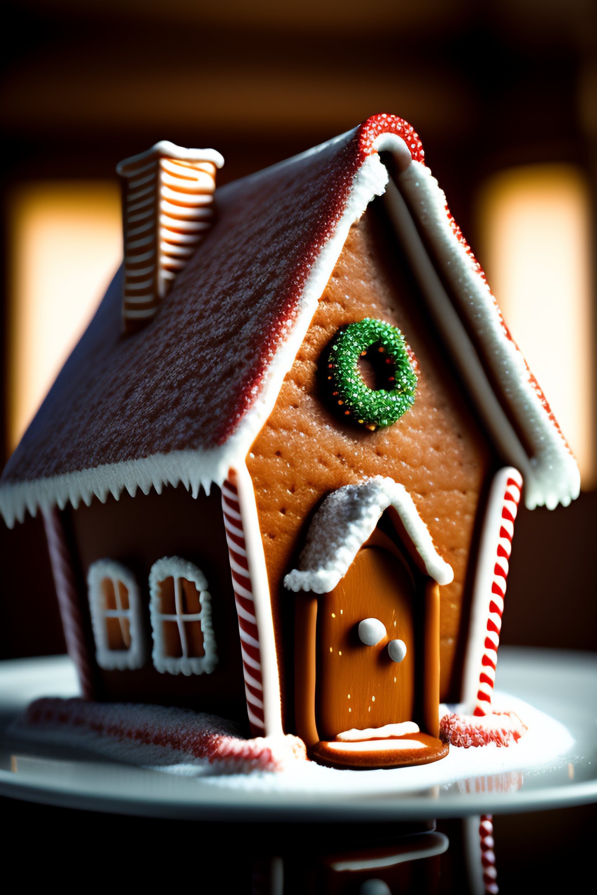 Lexica - Gingerbread man, gingerbread house