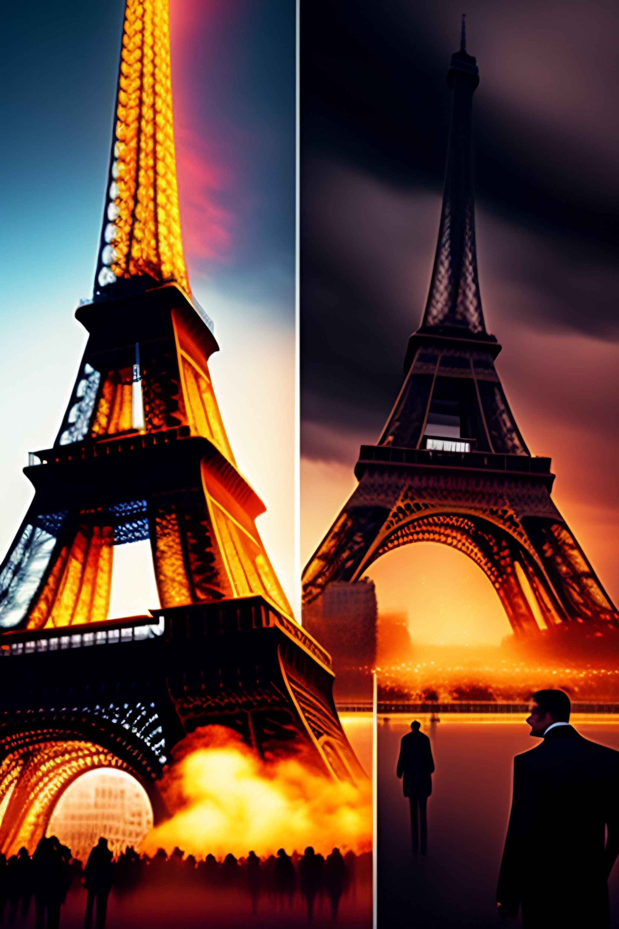 Lexica - James Bond, Daniel Craig running away from exploding Eiffel ...