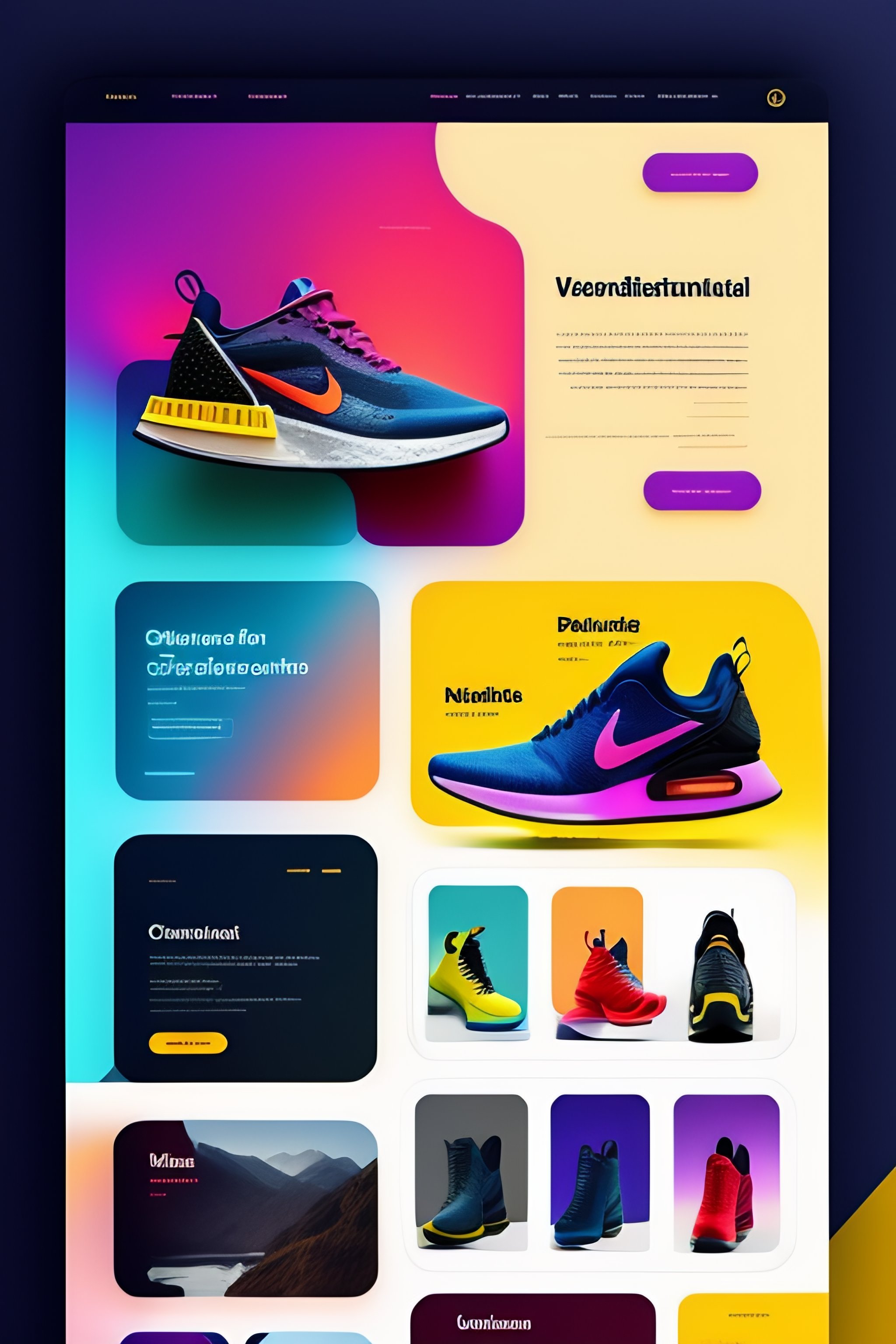 Lexica - Shoes ecommerce, website landing page designs, attractive ...