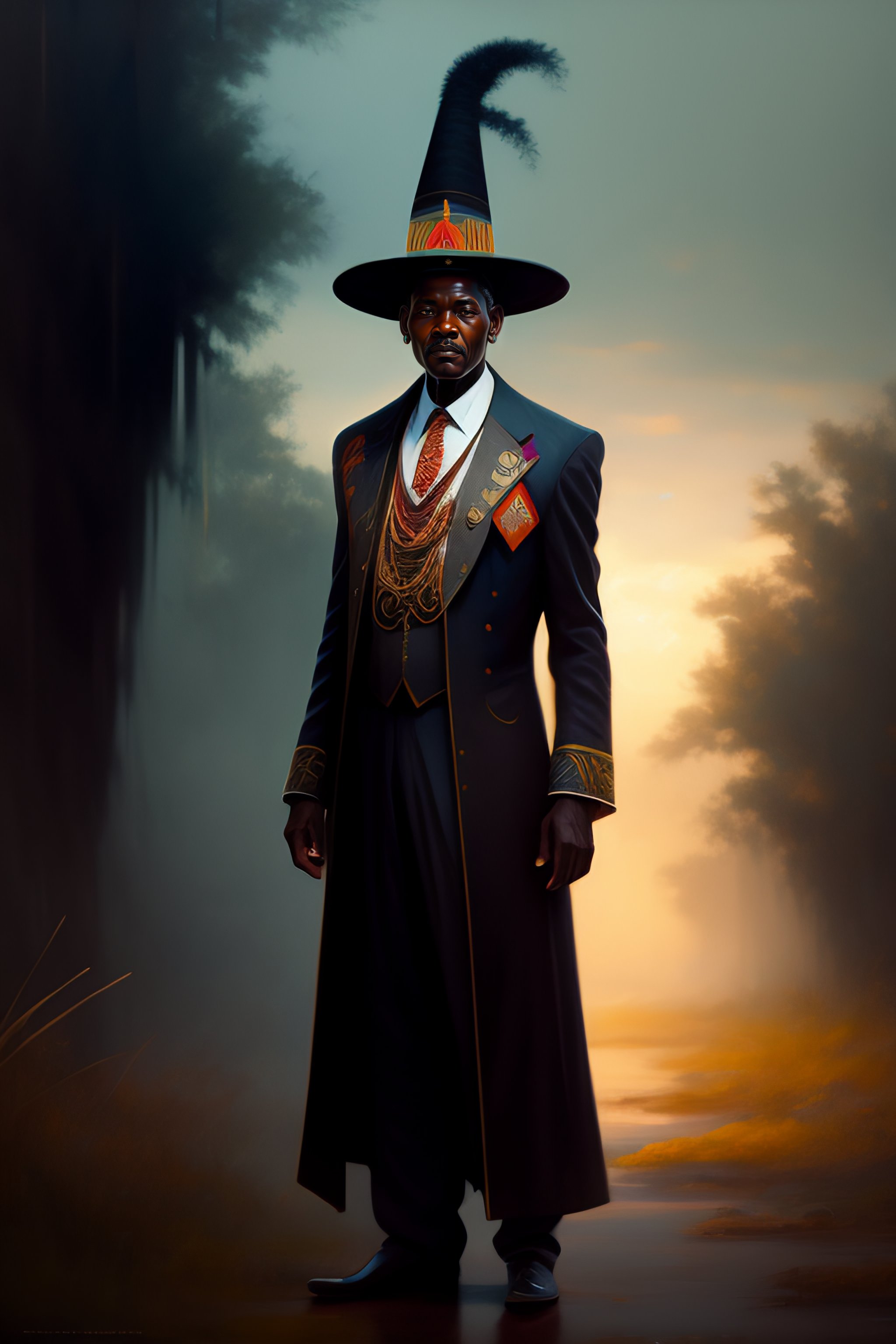 Lexica - Full shot body photo of a voodoo witch doctor old-fashioned ...