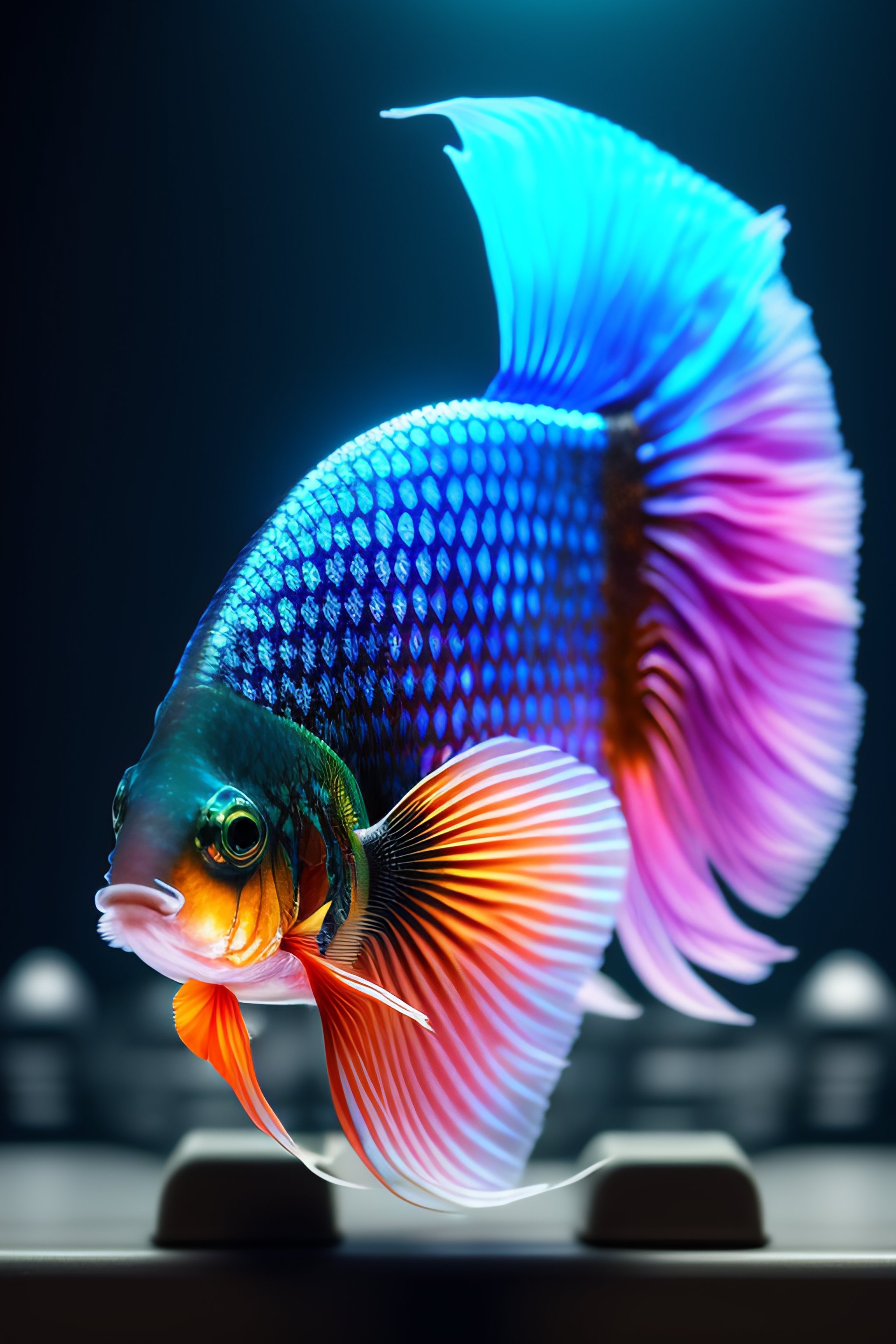 Lexica - Robotic cyber punk Betta fish