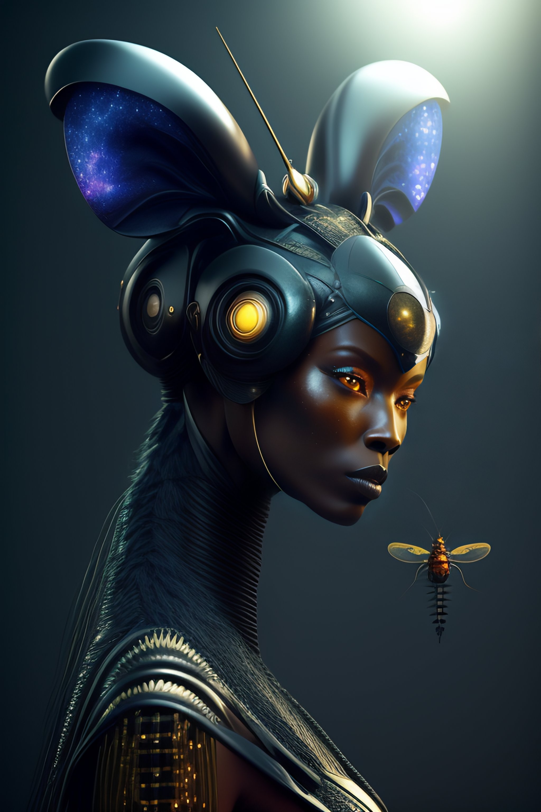 Lexica - Alien humanoid with insect antennae on head