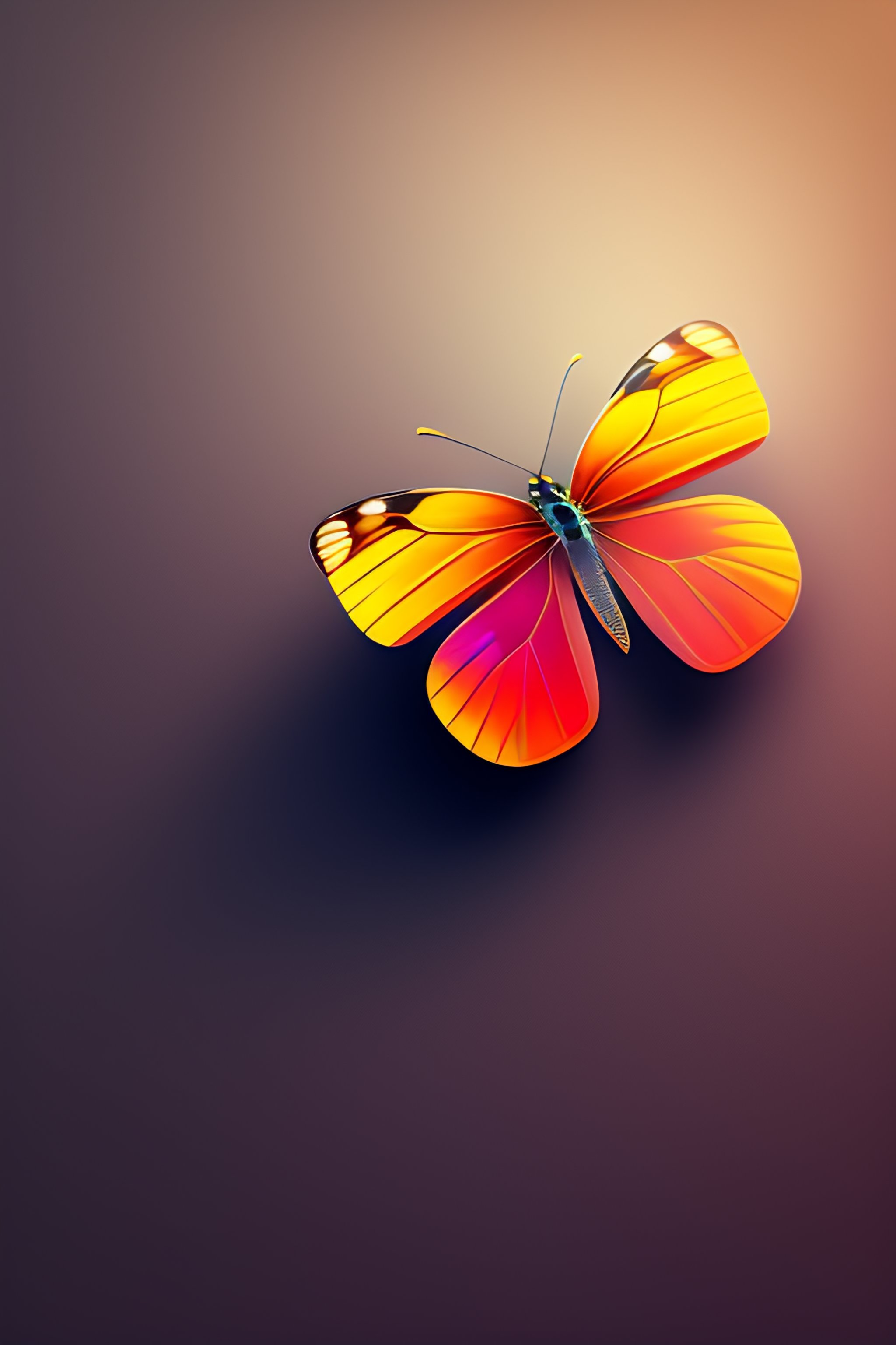 Lexica - IOS app icon design of a skeuomorphic butterfly. Dribbble. Behance