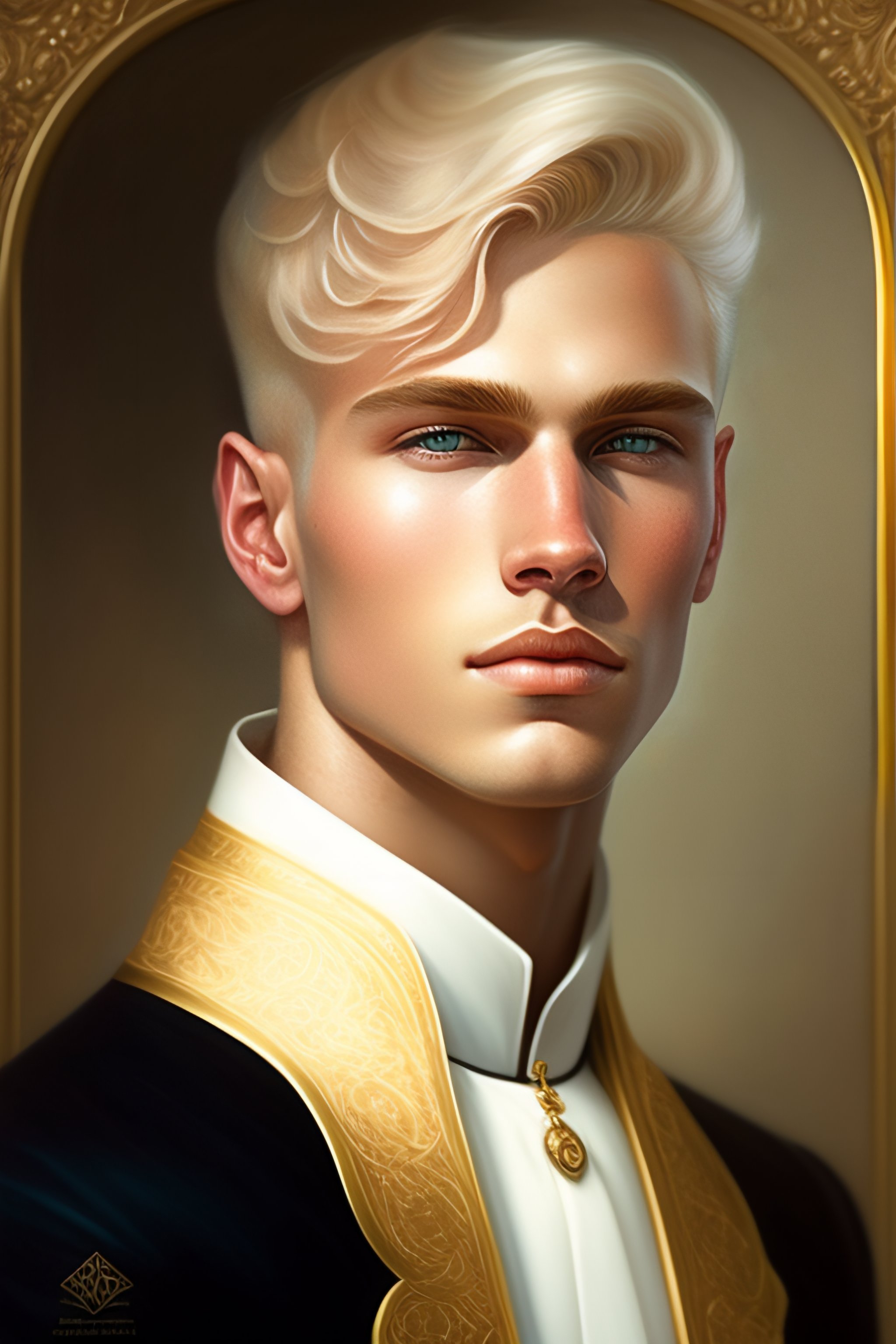 Lexica - Portrait of a handsome young blond boy, by tom bagshaw and ...