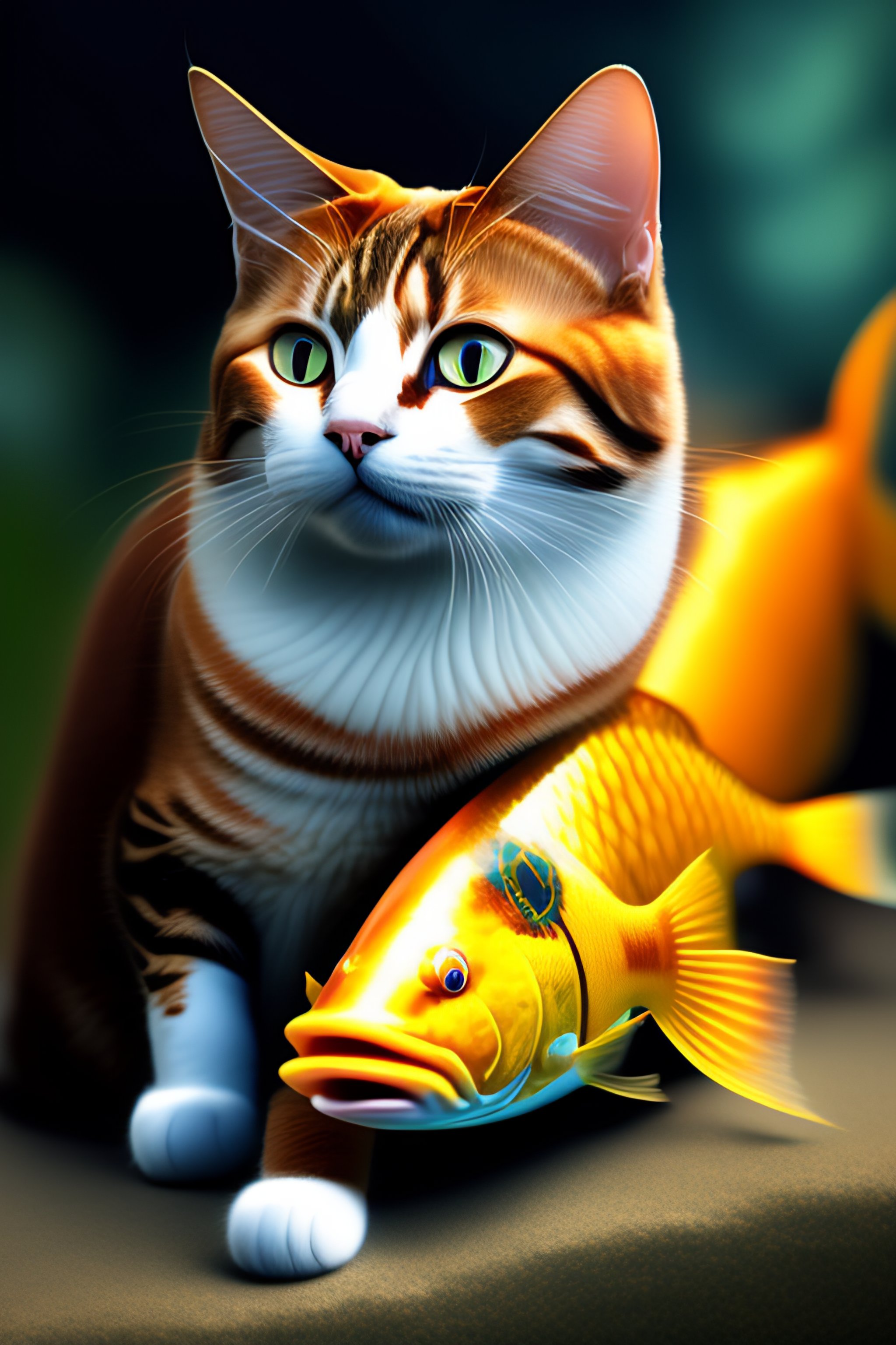 Lexica - I'm a cat in a fish body