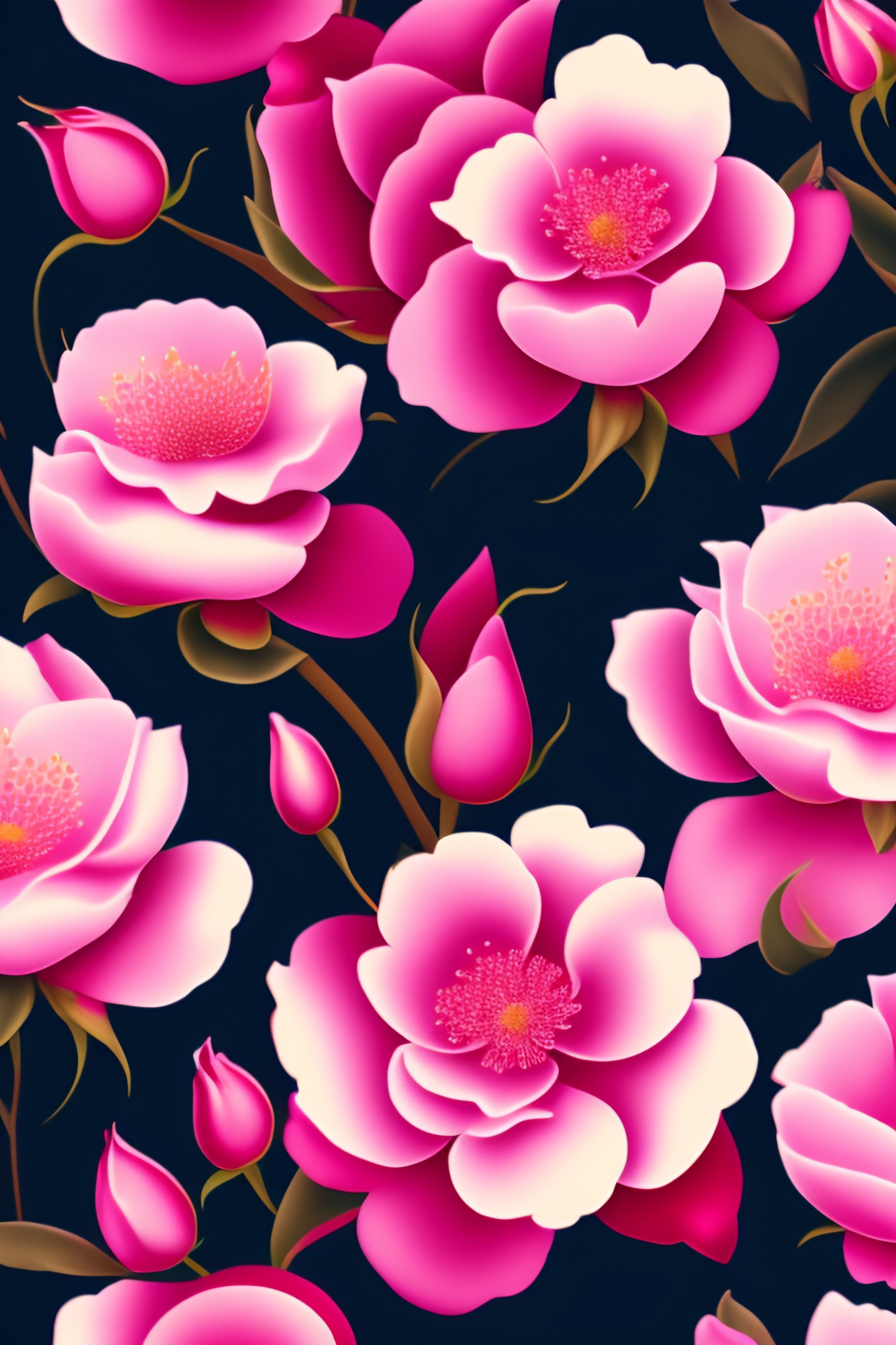 Lexica - "Create a feminine, floral design using cherry blossom. Use an ...