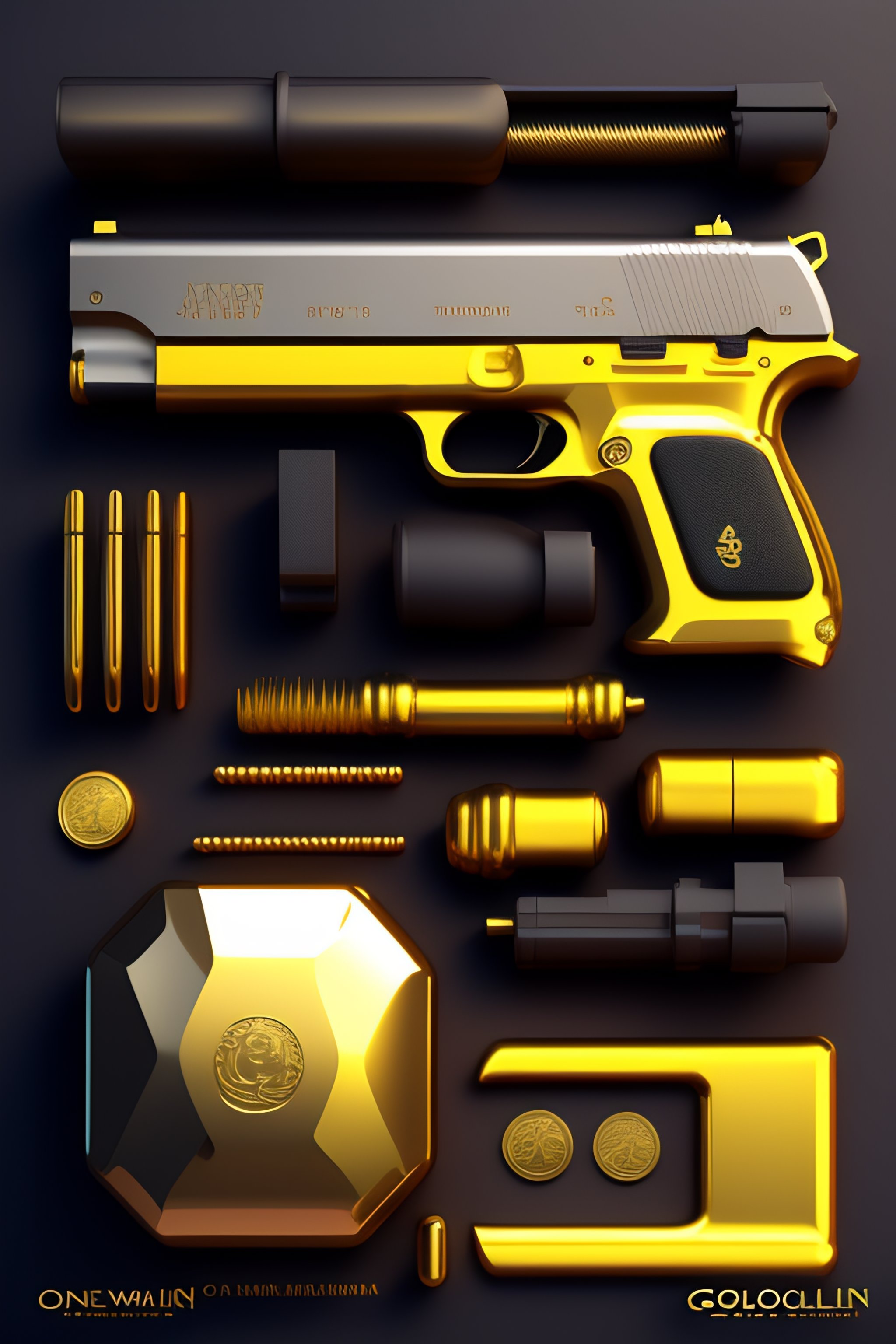 Lexica - Gold Coin, One part, Highly detailed, Cartoony, low poly, No ...