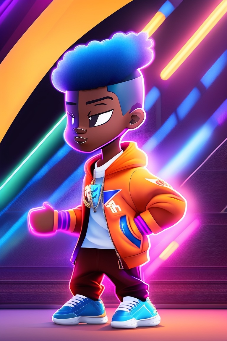 Lexica - Step into the animated world of a cool and talented young boy ...