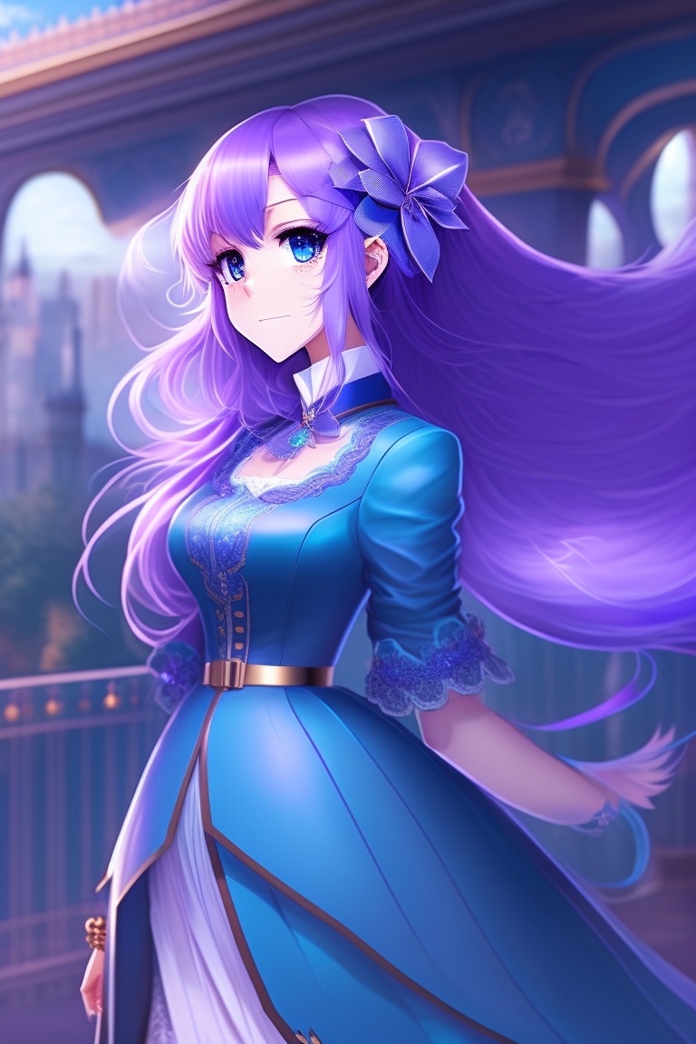 Lexica - Plane voilet background , a woman girl, beautiful dress of ...