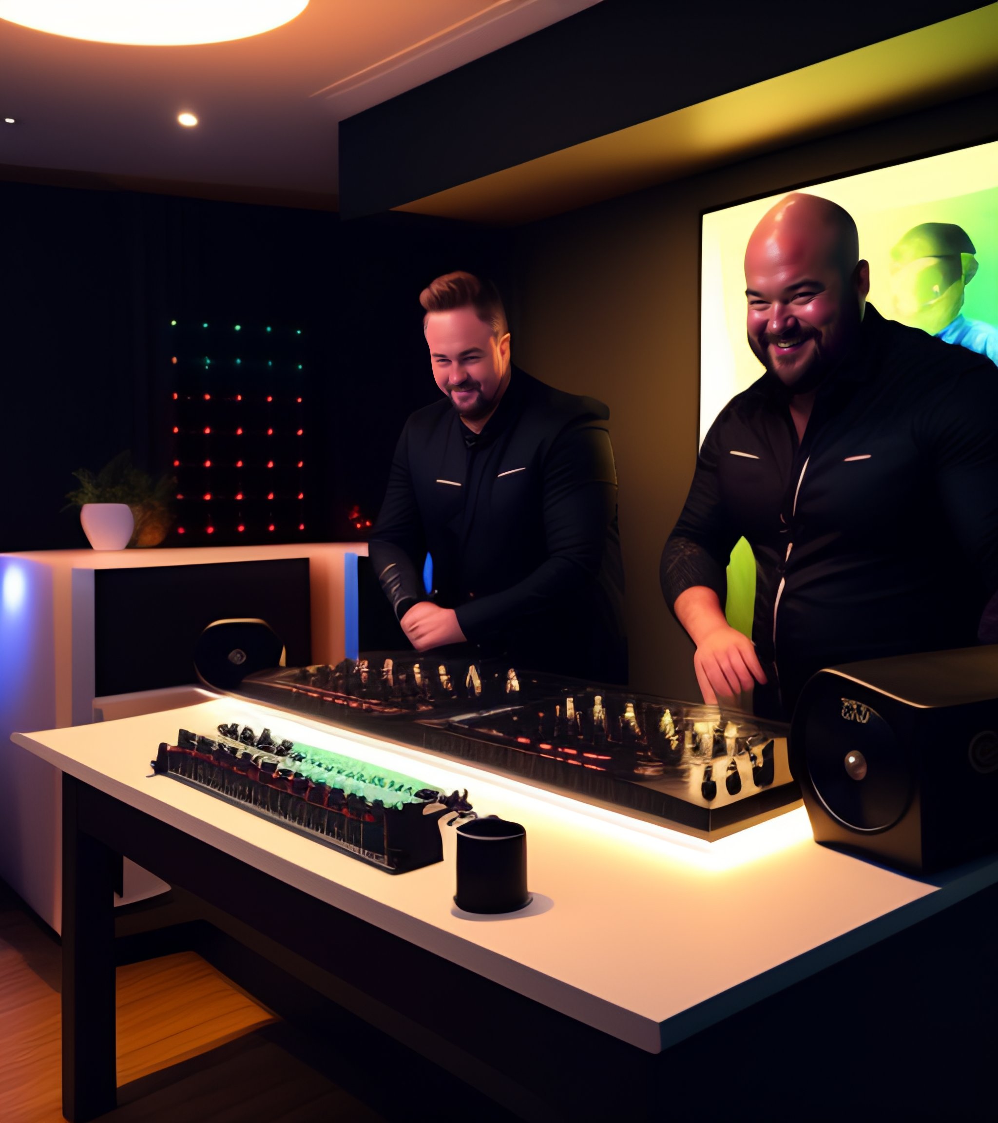 Lexica - Rory and mark djing at wesport house to a crowd of clowns