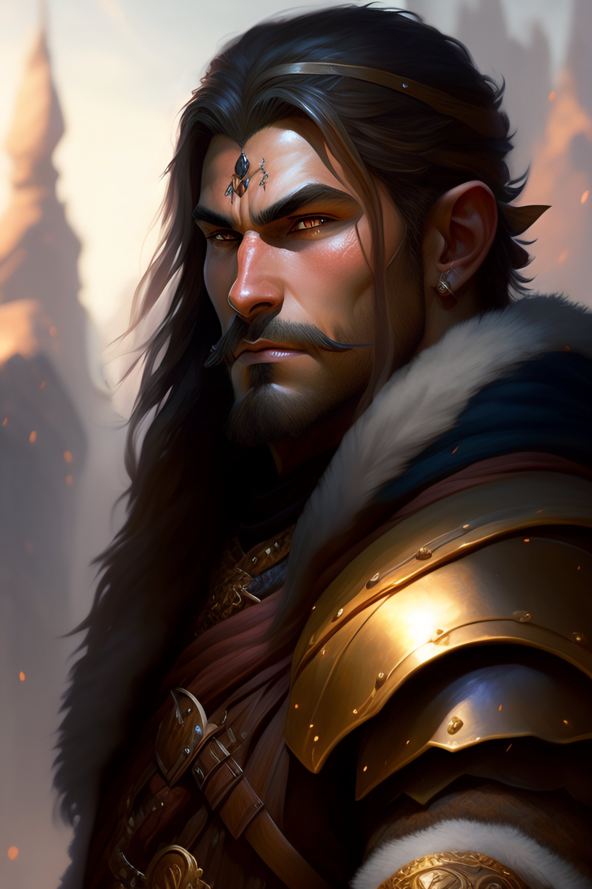 Lexica - Portrait of man barbarian, shifty - eyed untrusting paranoid ...