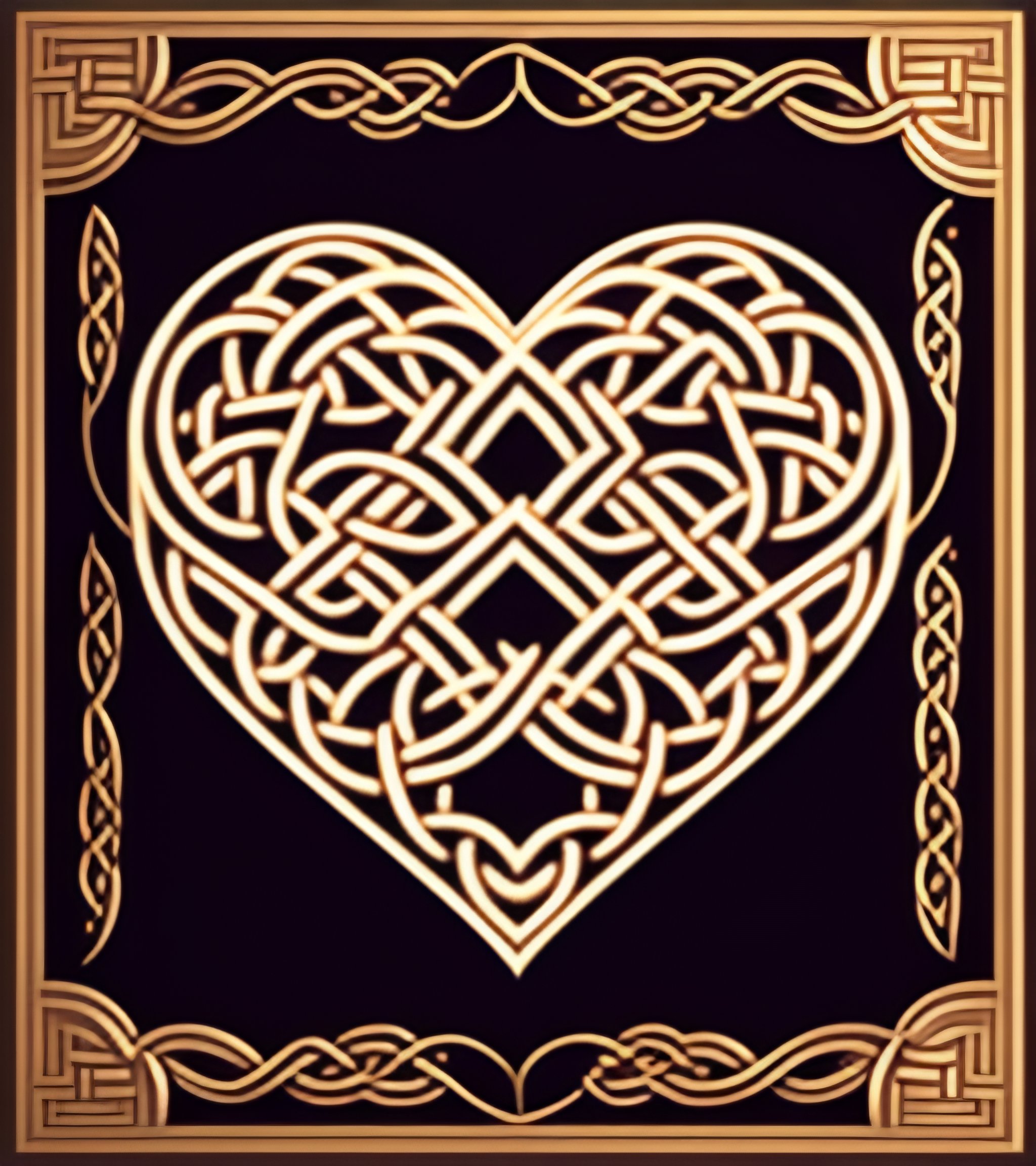 Lexica - Heart intertwined elfish, Celtic knots, symmetrical an ...