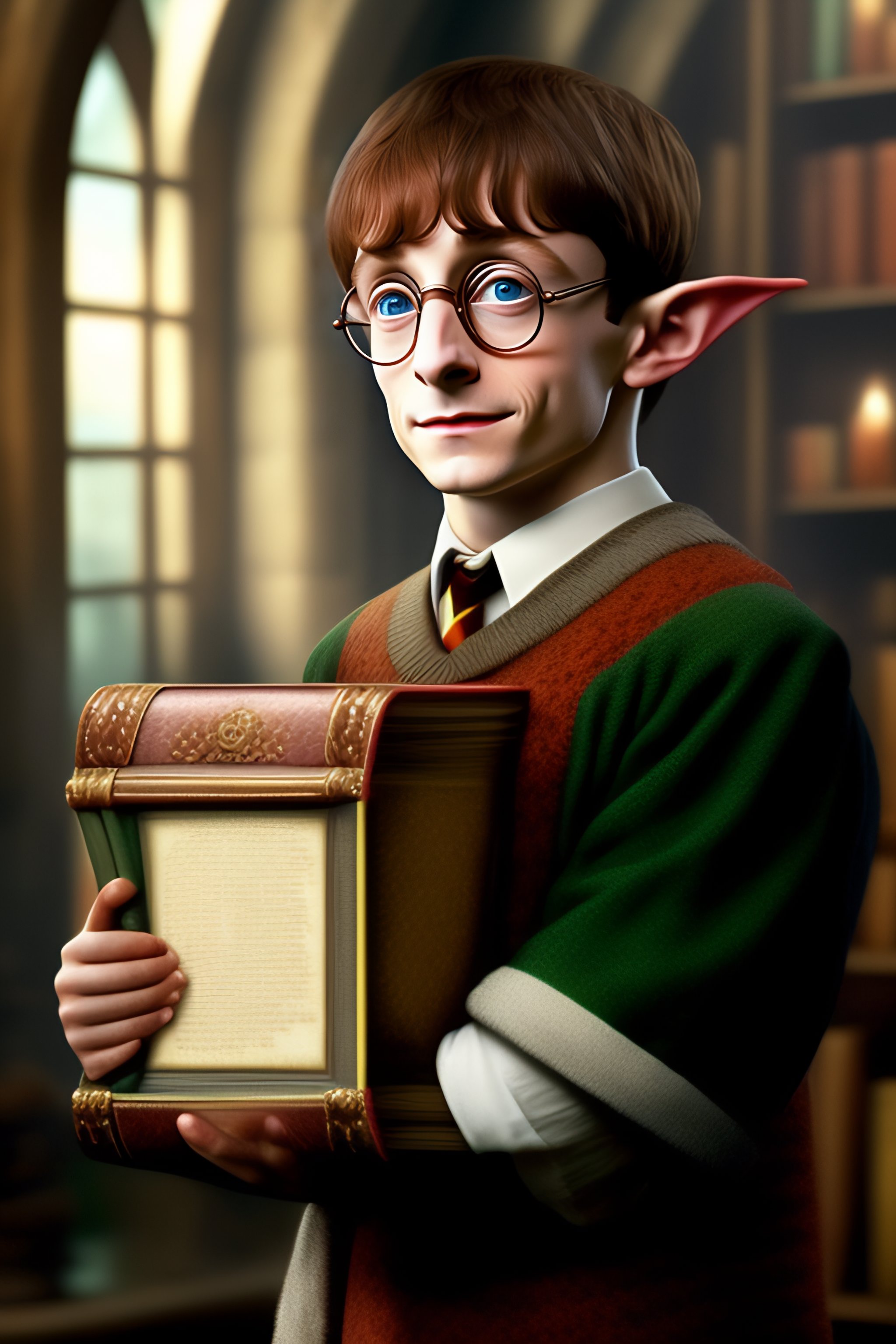 Lexica - Harry potter dobby the elf with book in hand