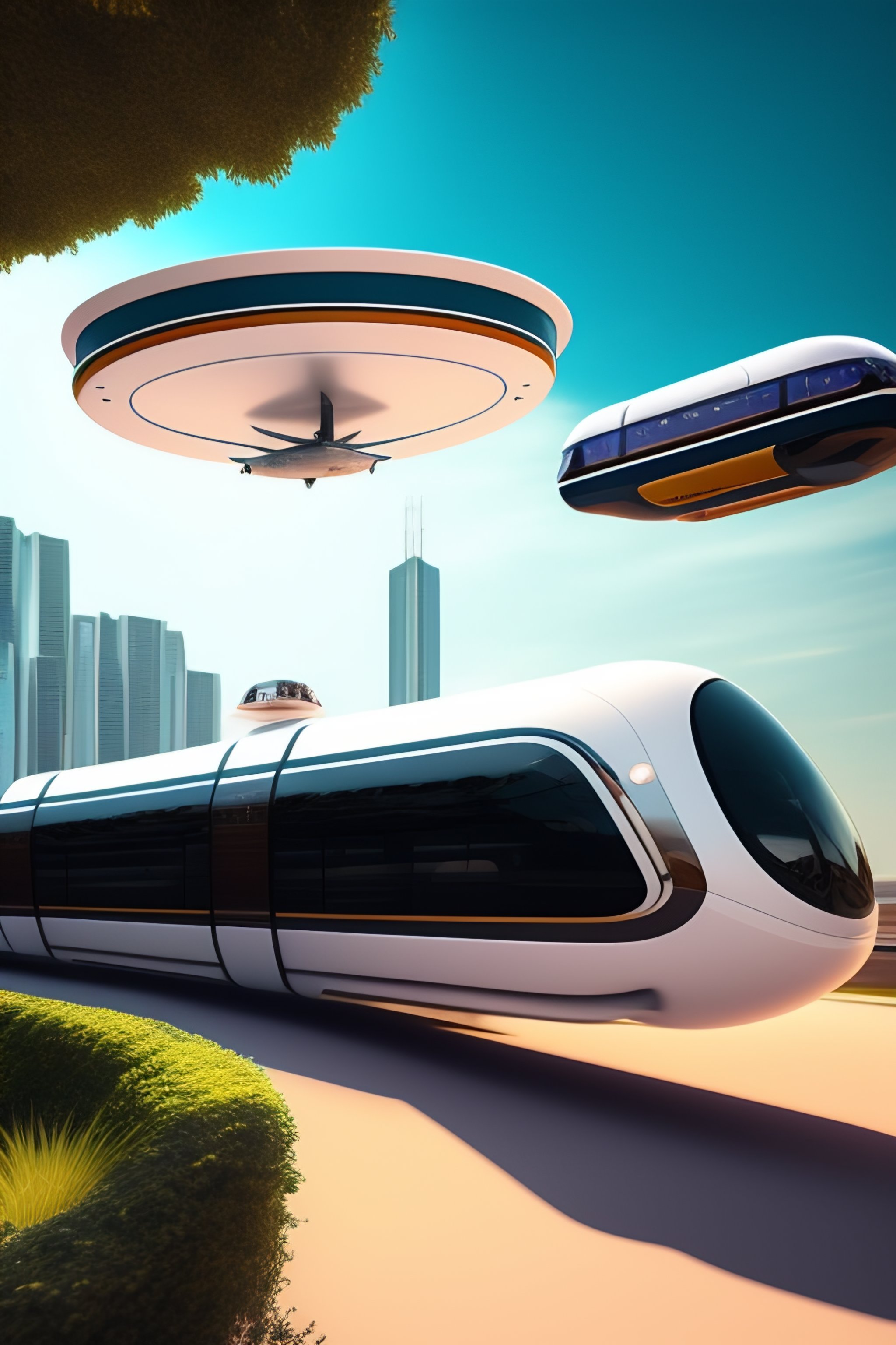Lexica - Public air transport such as flying taxis or aerial monorails ...
