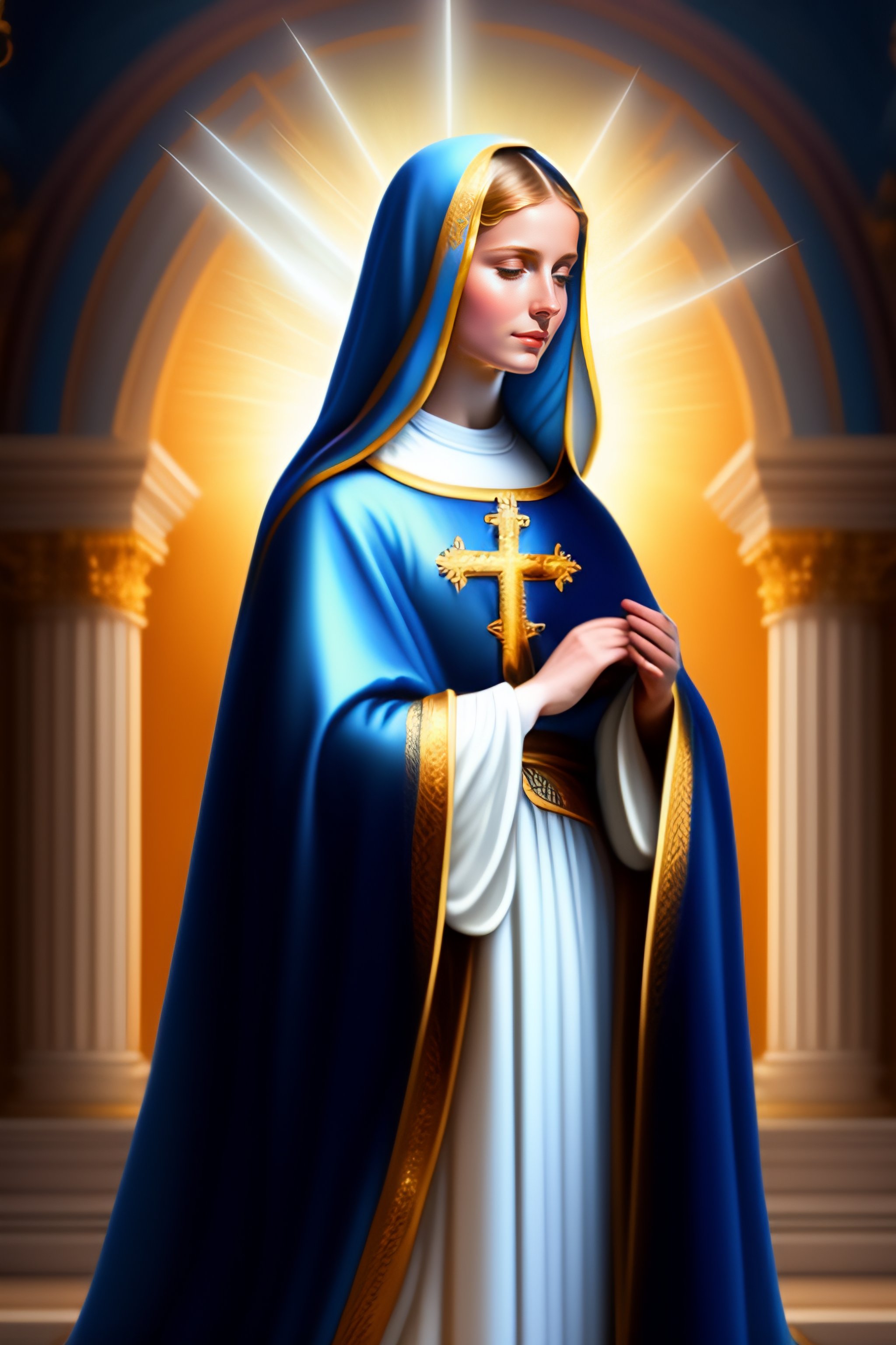 Lexica - Virgin mary of graces with, blue cloak, according to the bible ...