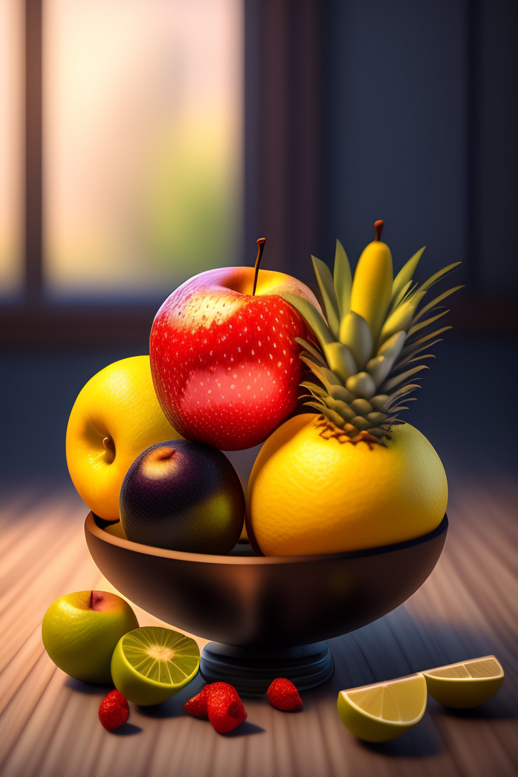 Lexica - Fruit still life bowl, juicy fruits, highly detailed, digital ...