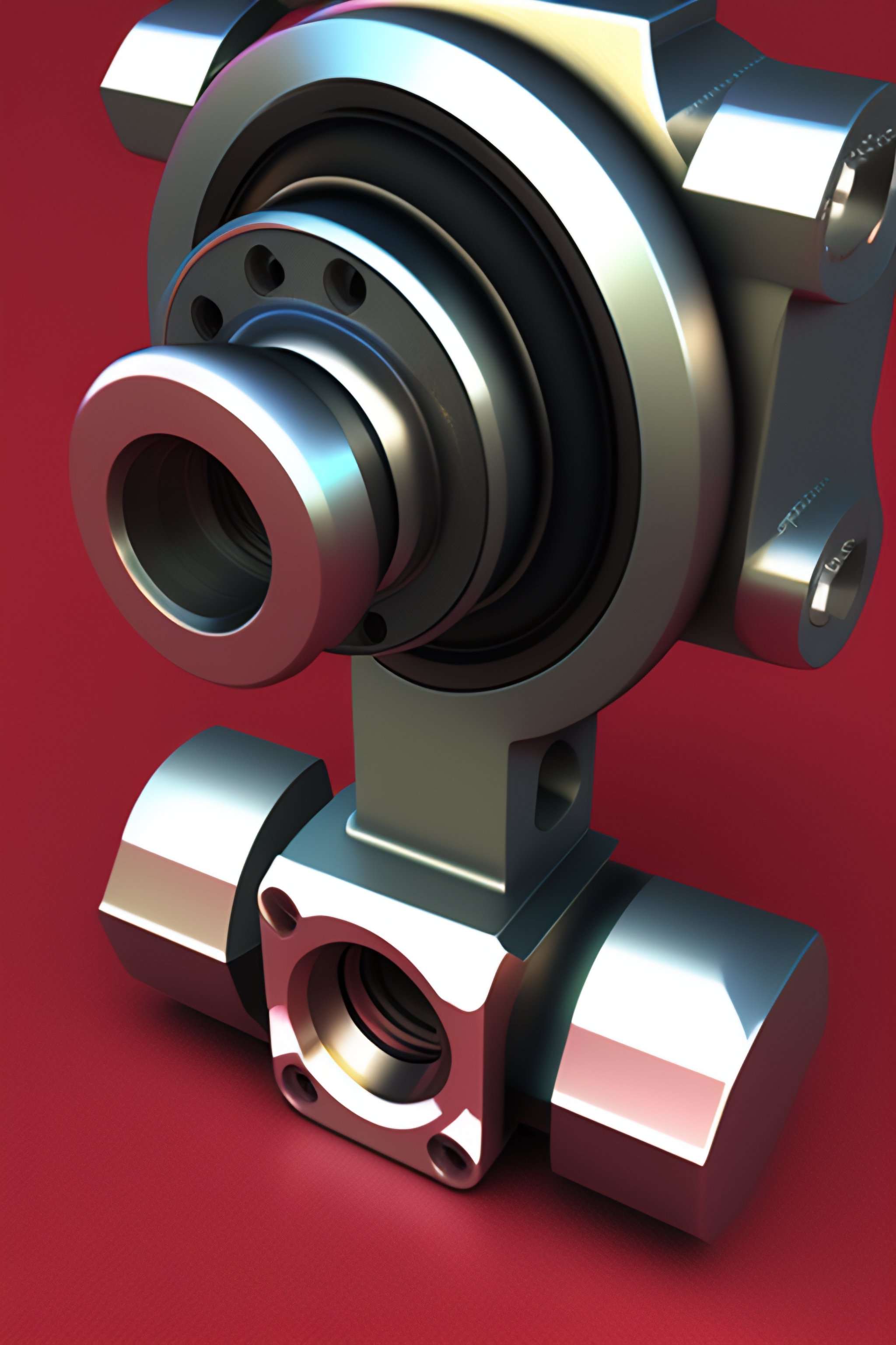 Lexica - Adjustable shaft support cad engineering