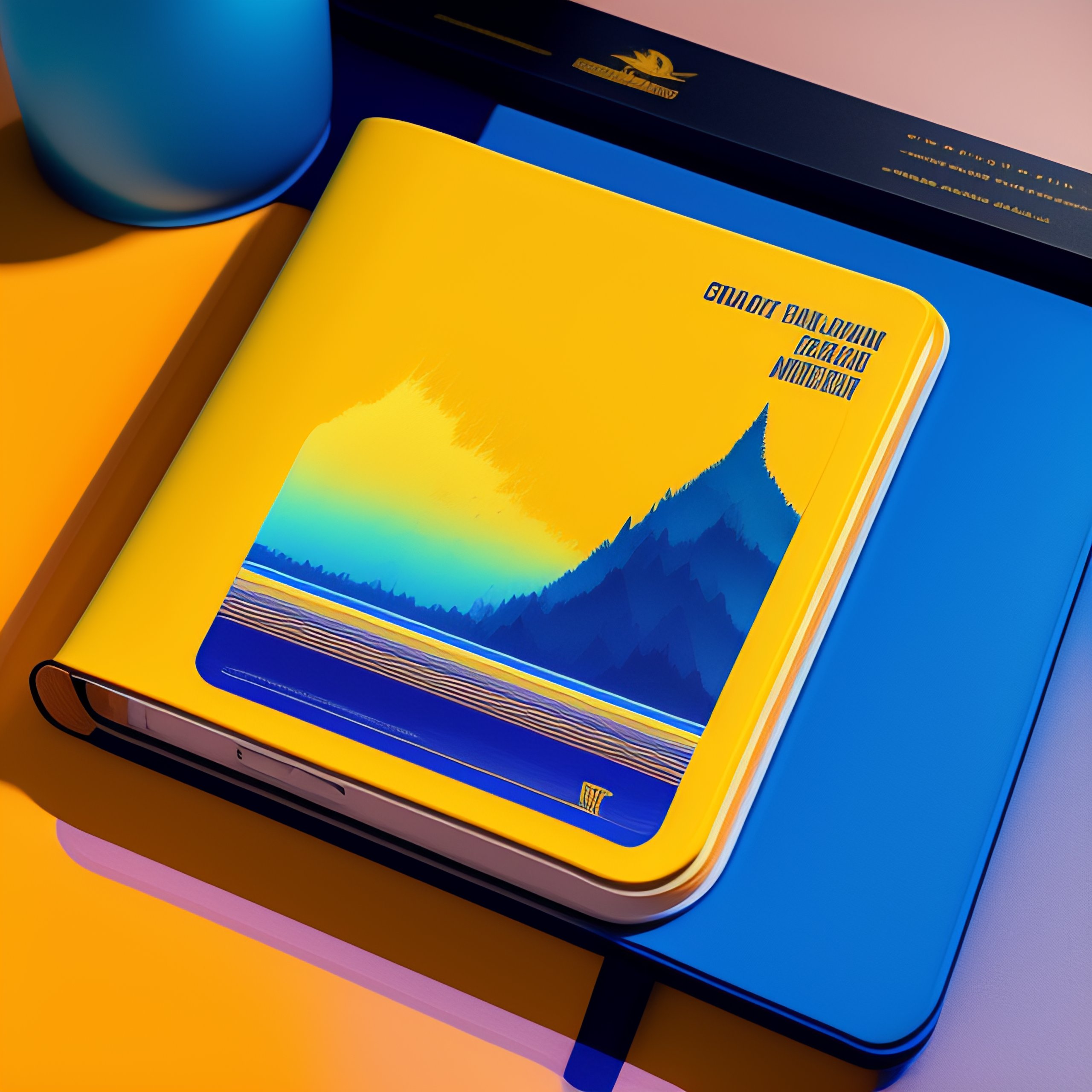 Lexica - Photo of a yellow and blue book with rye and sky on the cover ...