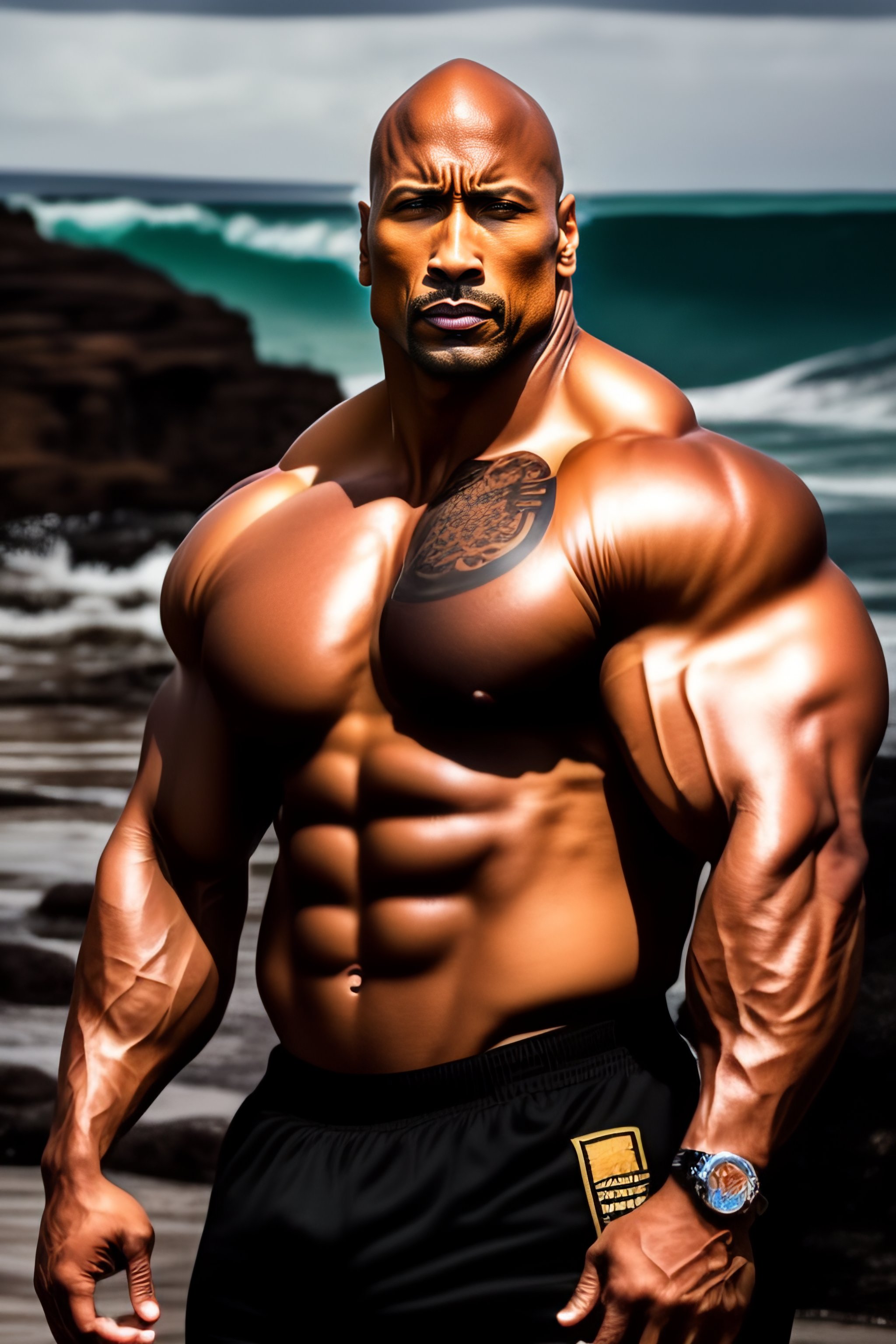 Lexica - Andrew tate as dwayne johnson