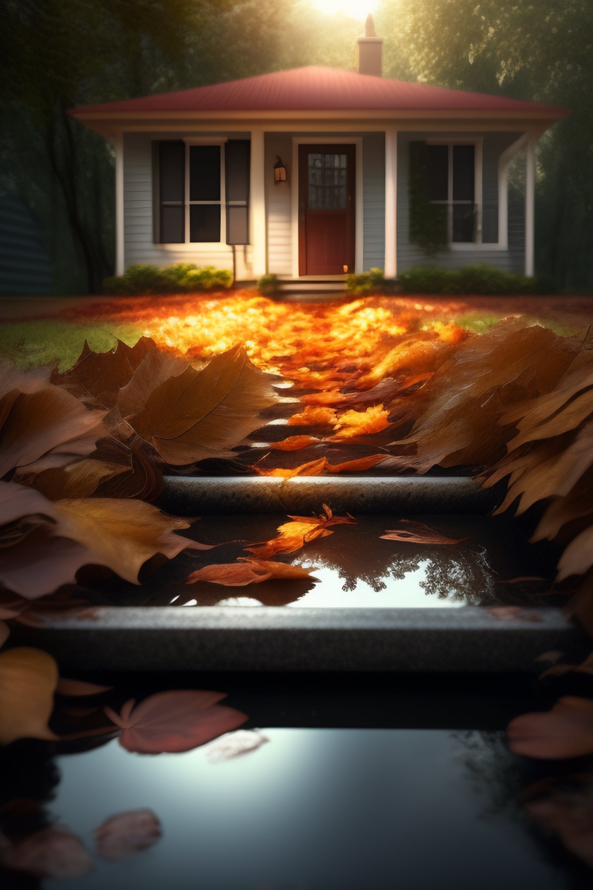 Lexica - Give me a good graphic for a Facebook post for dead leaves ...