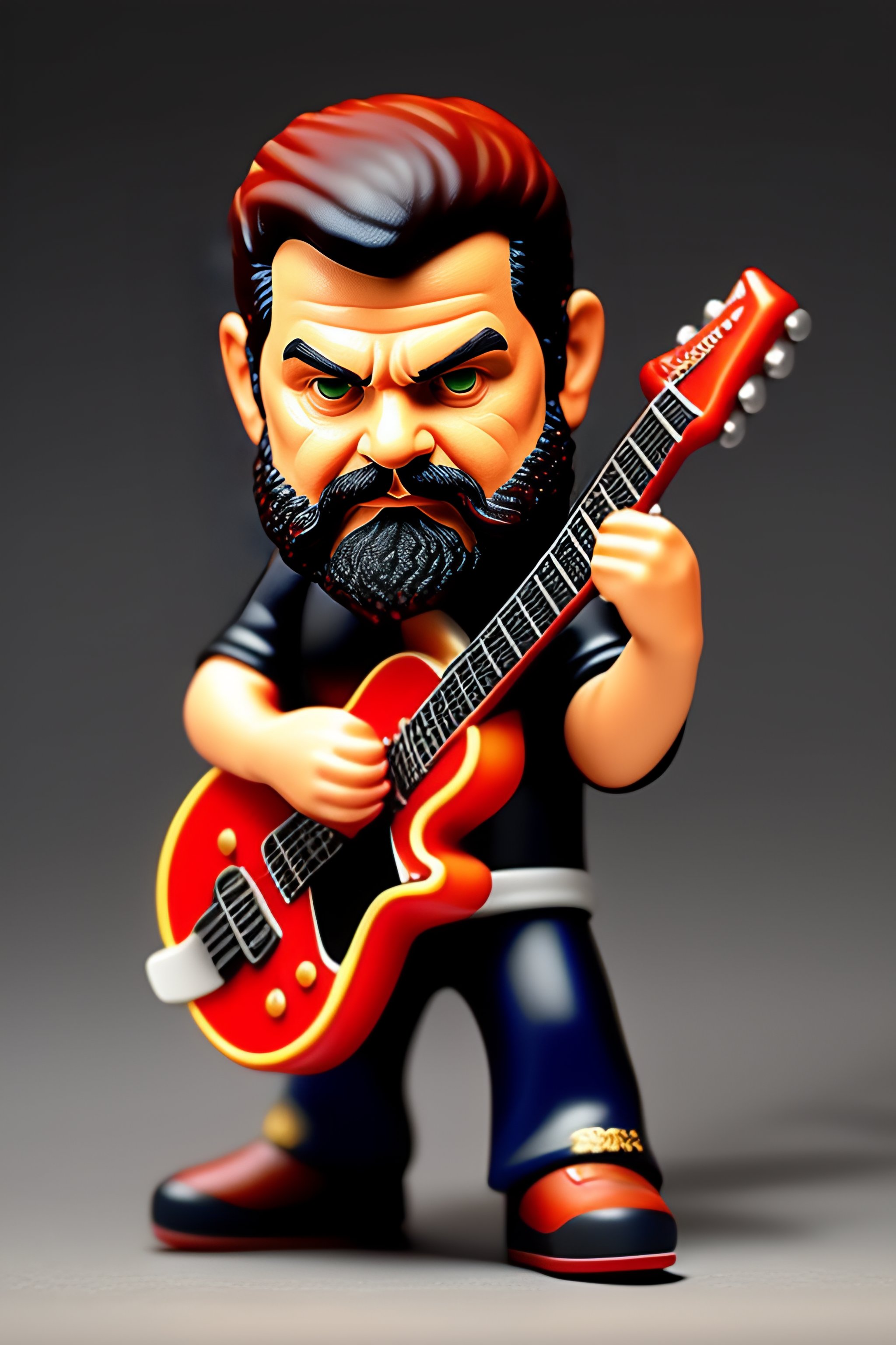 Lexica - Rajoy wizard rocker playing guitar funko realistic 3d render ...