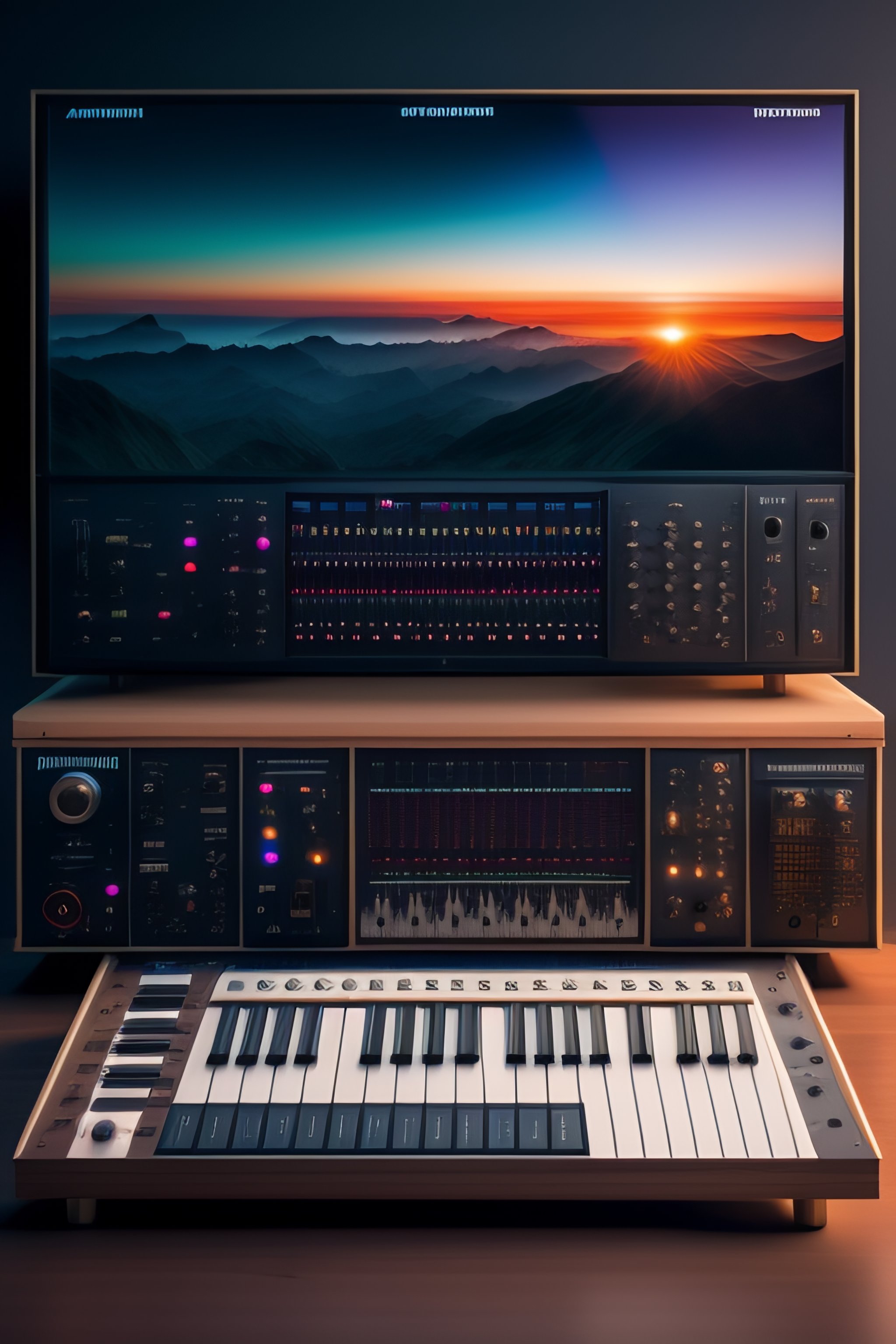 Lexica - A modular analog synthesizer, 8k high resolution photo