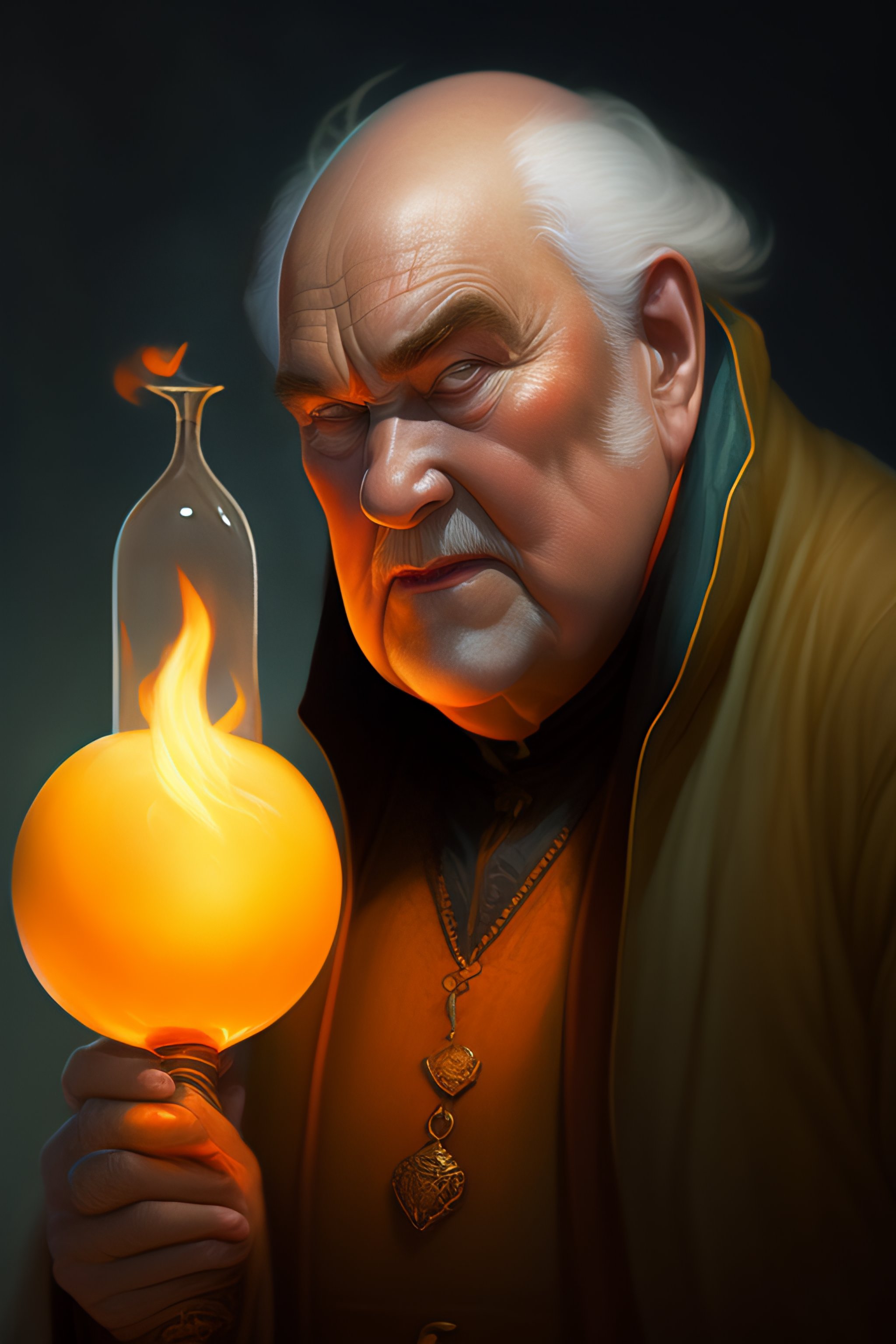 Lexica - Evil warlock, Portrait of Old mage, evil!!!!, wrinkled, John ...