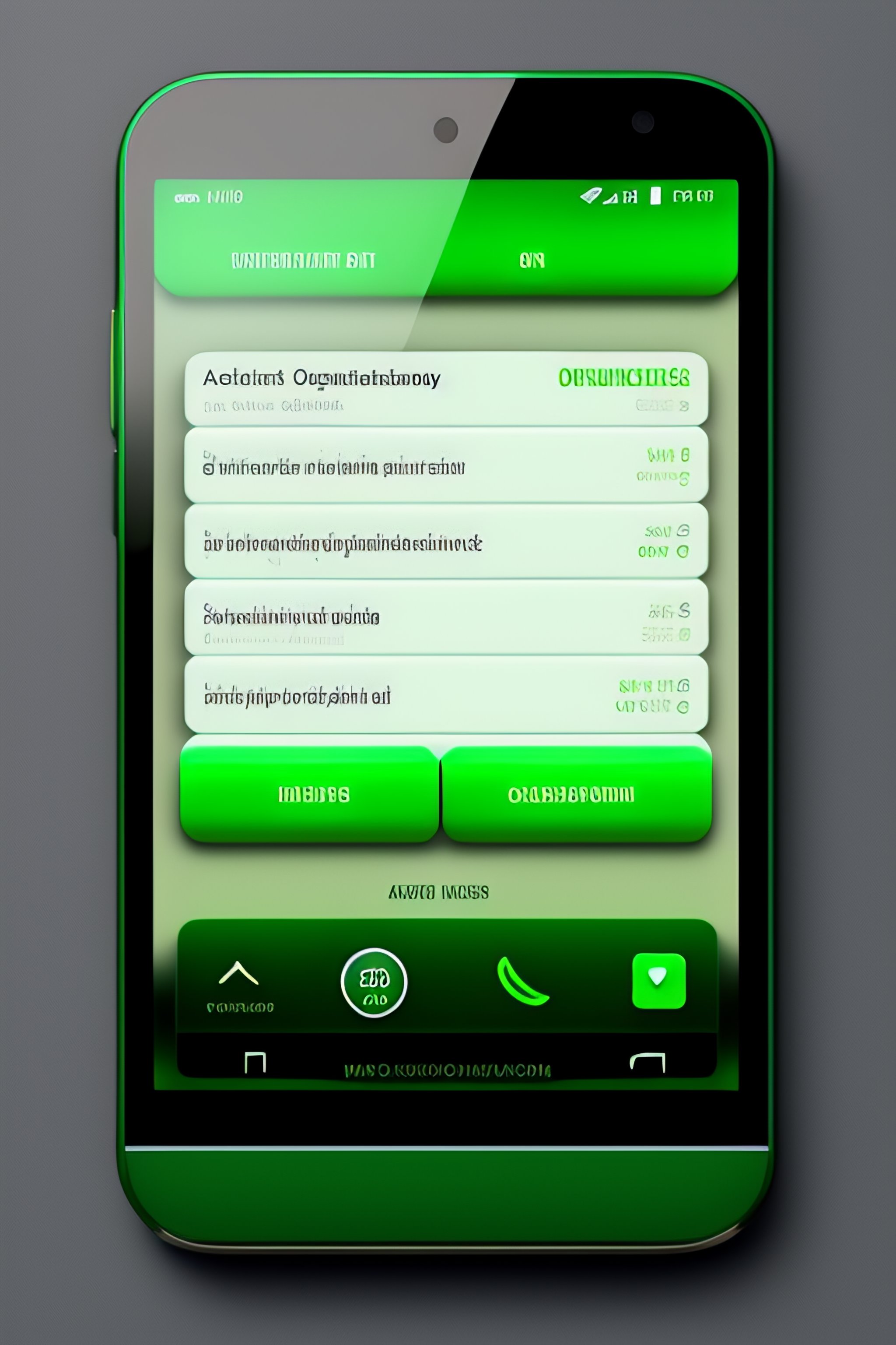 Lexica - An organic user interface, with dark green and white. Audio software iOS. XY Pad.