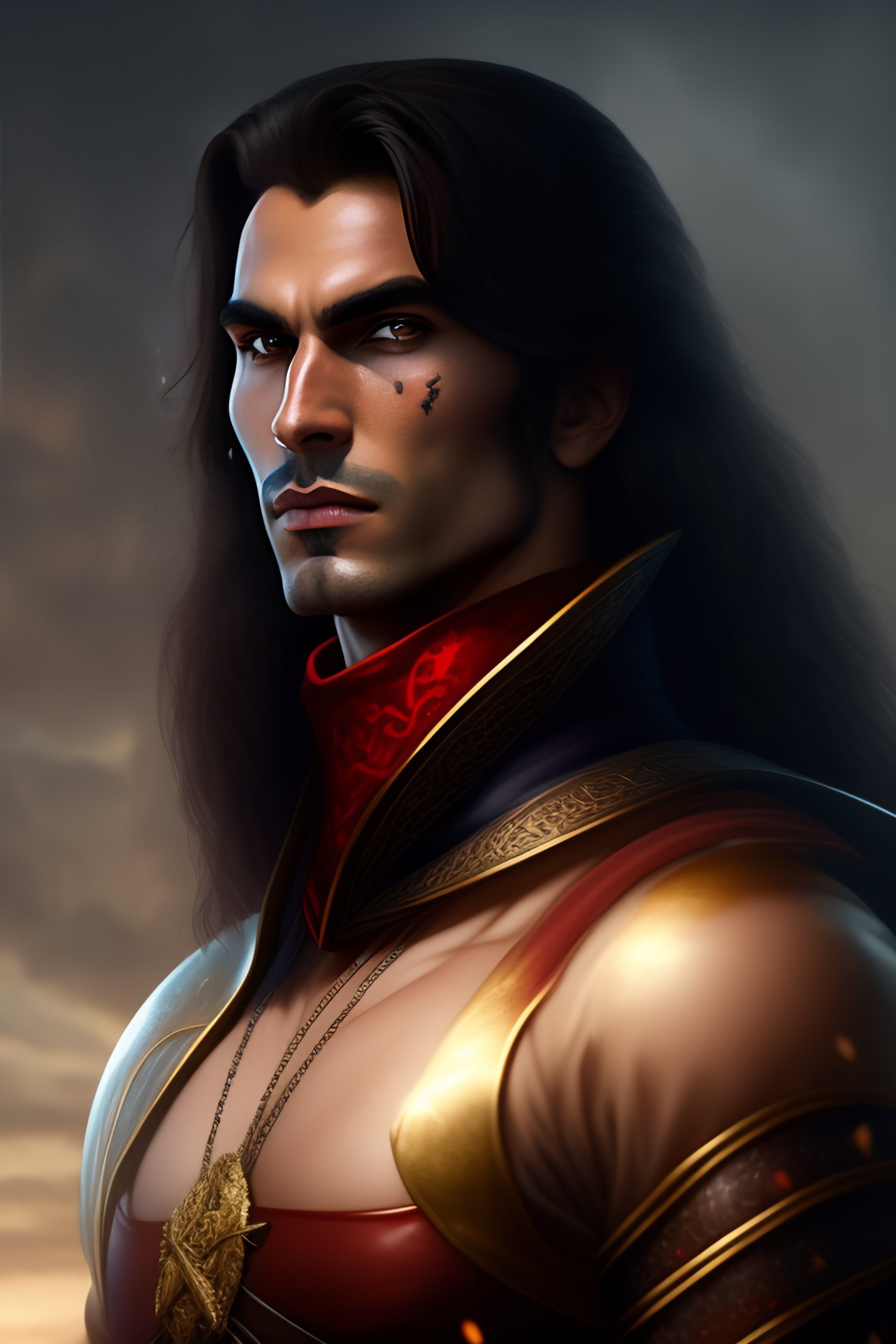 Lexica - Vampire man medieval with latina appearance