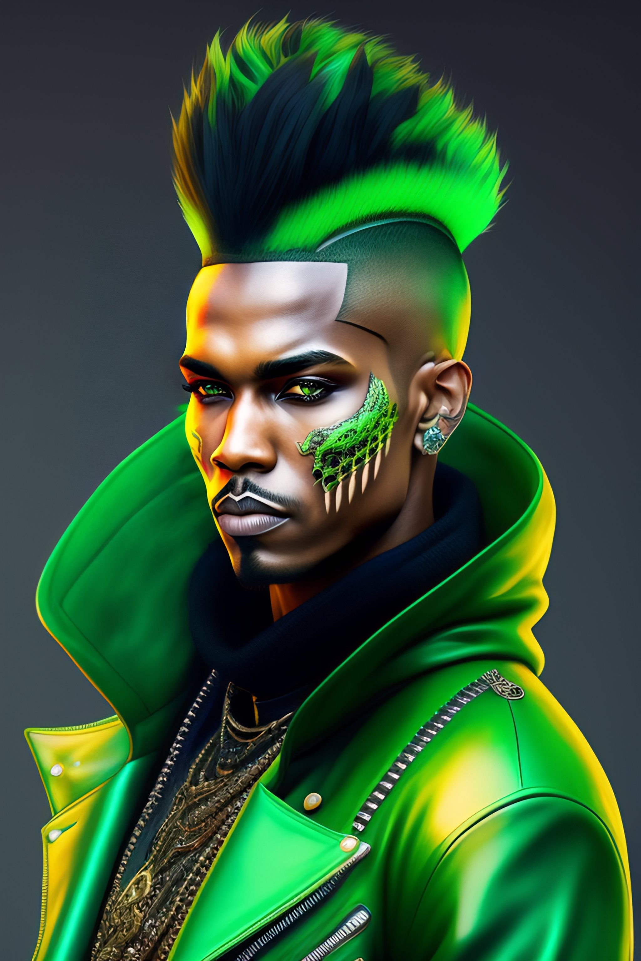 Lexica - Hyper detailed full body fine art portrait of skeleton punk ...