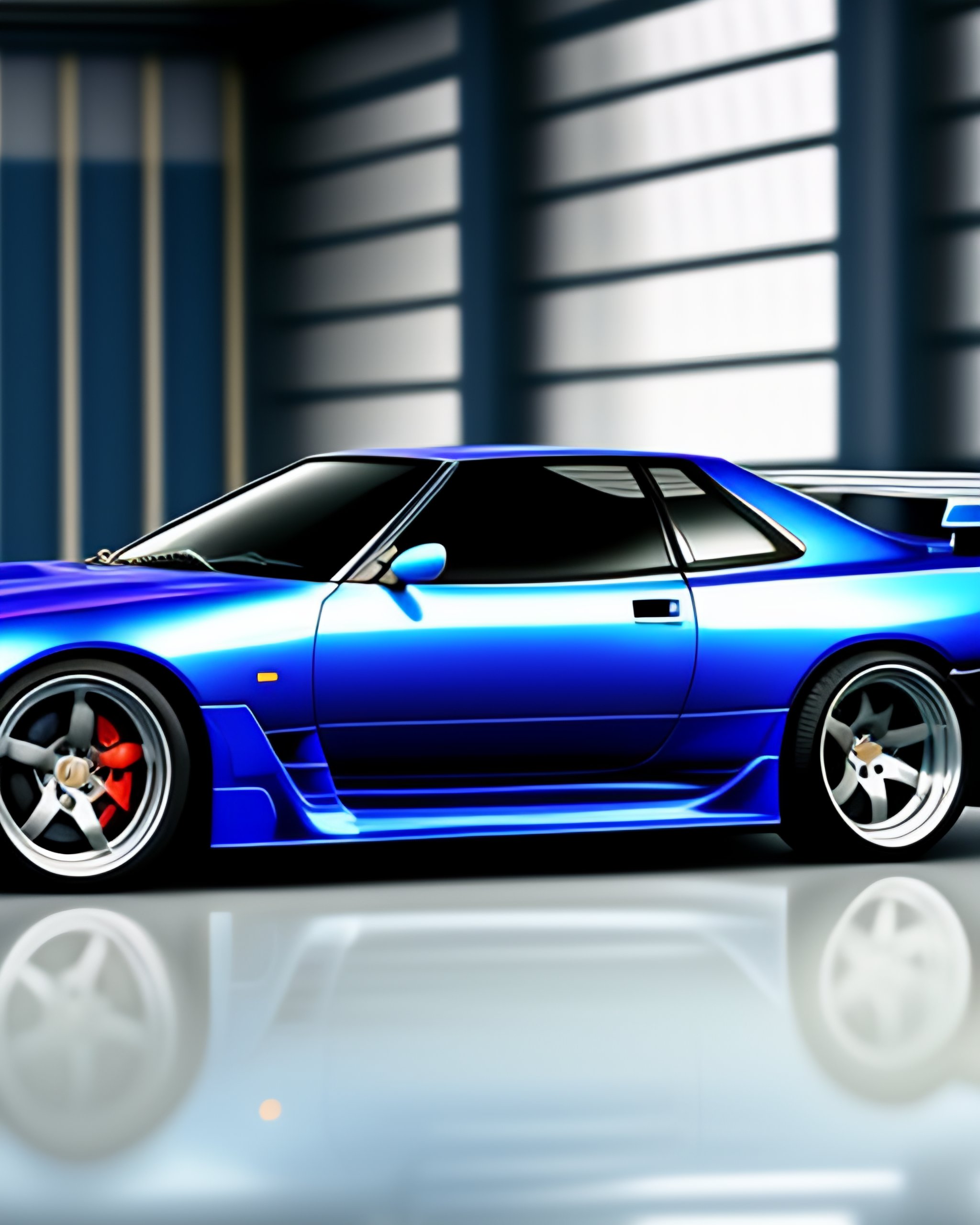 Lexica - Highly Detailed Digital art illustration of a Nissan Skyline ...
