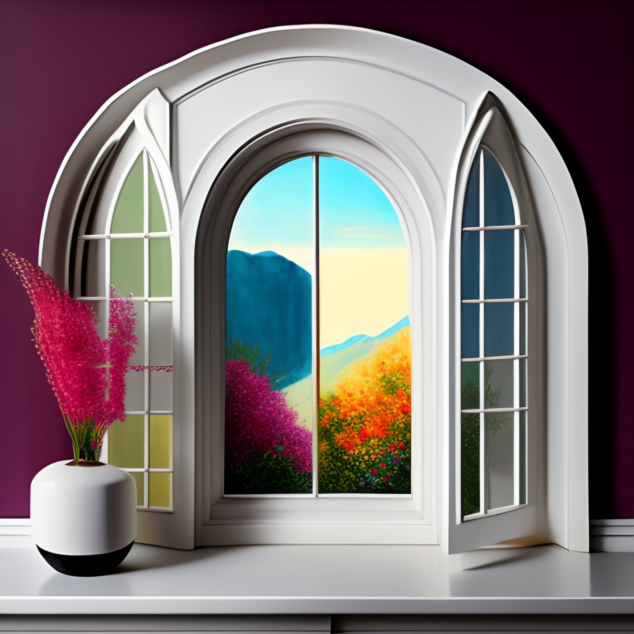 Lexica - Flat paper collage oil and oil pastel painting by Henri ...