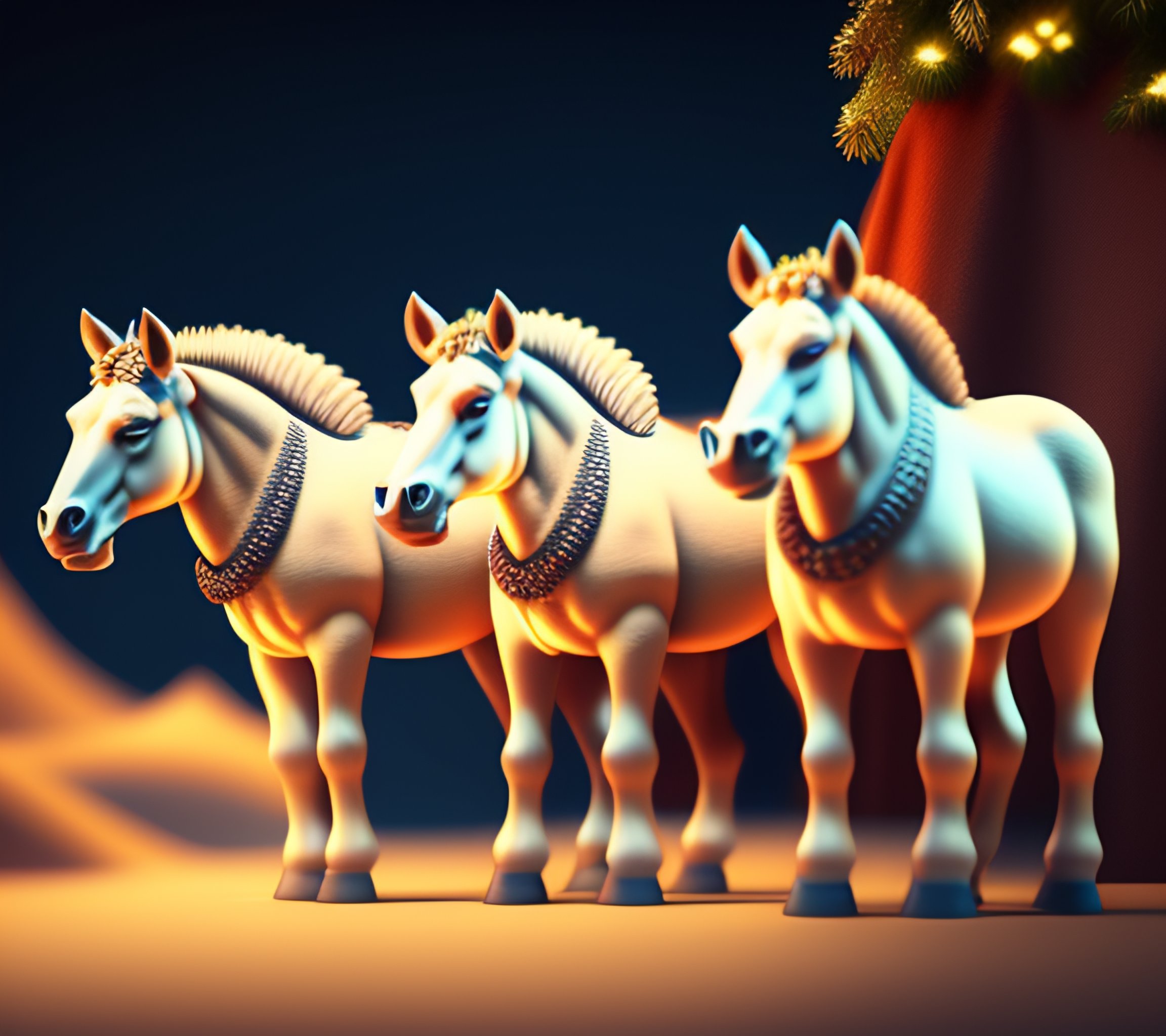 Lexica - The three wise men as animals, cinematic style, high ...