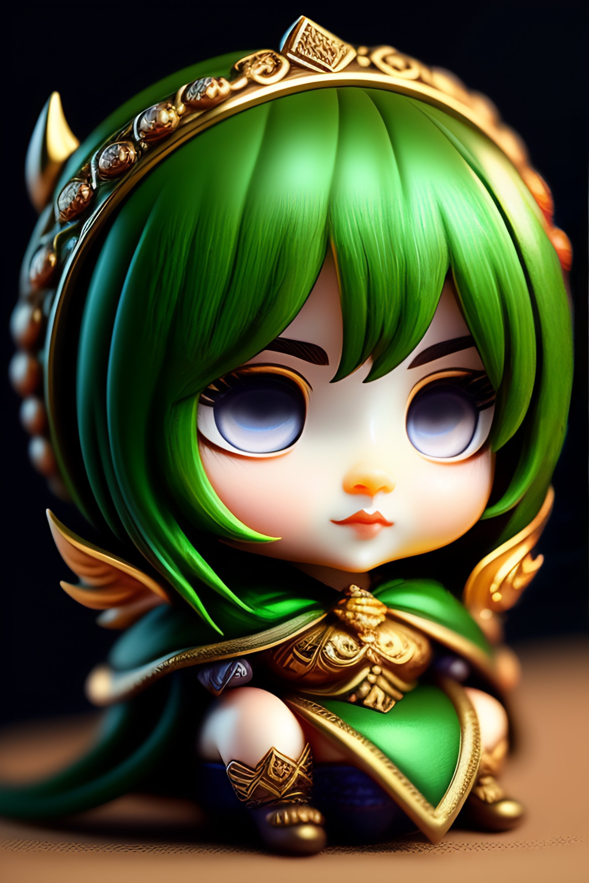 Lexica - Comfy elvish chibi goddess