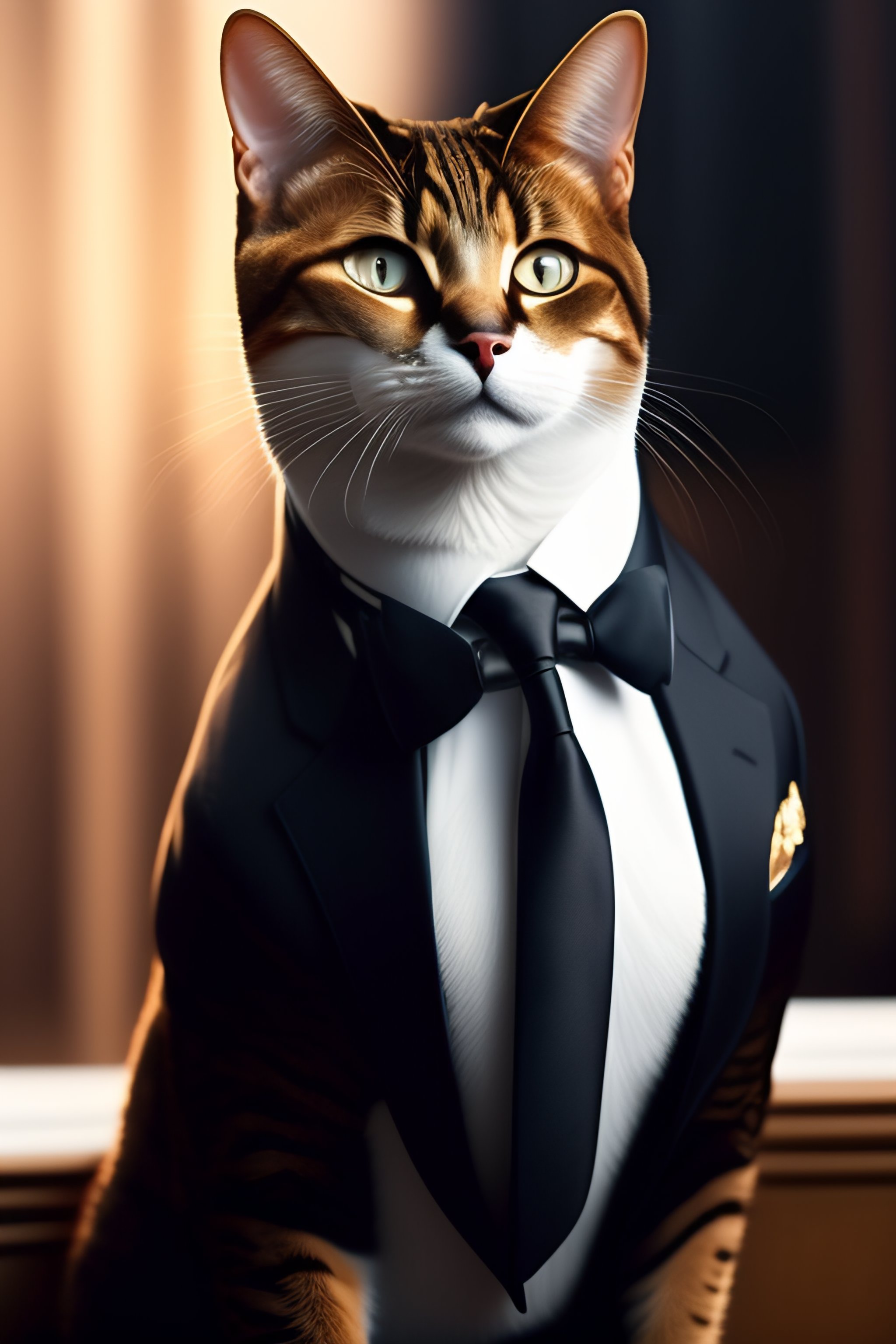 Lexica - Soviet union cat agent dressed like business man