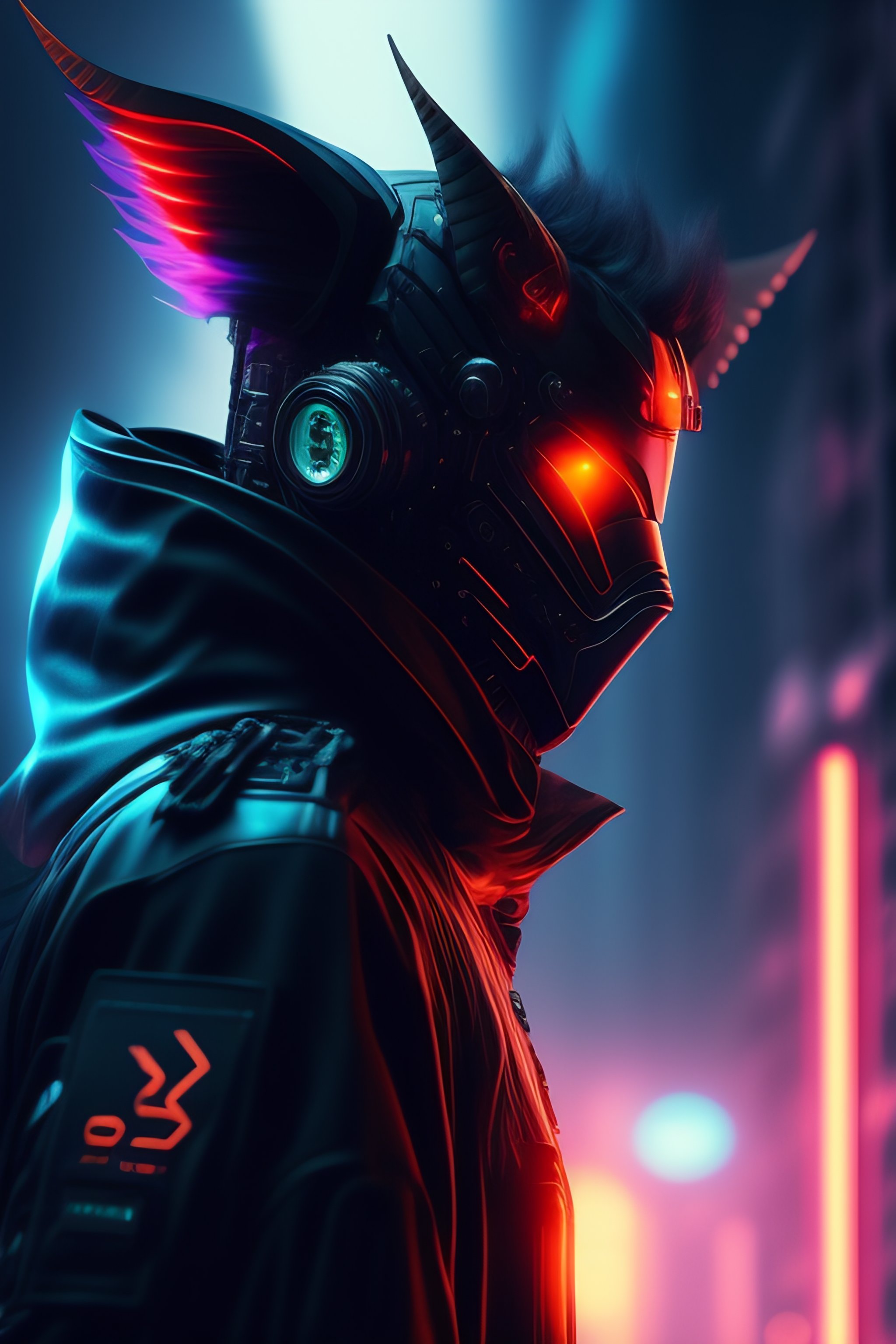 Lexica - Demons in the future, cyberpunk,4K,monster,tech