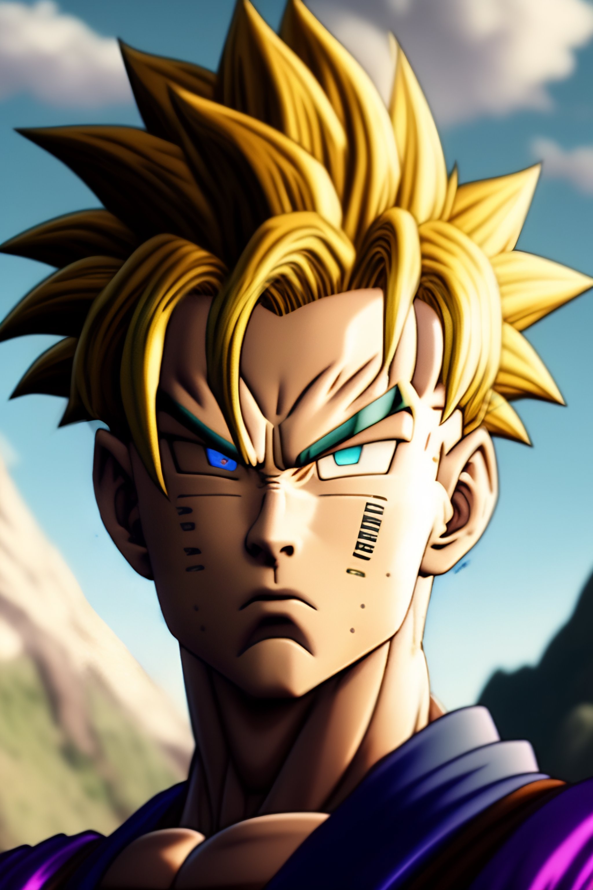 Lexica - Ritratto trunks dragon ball real life