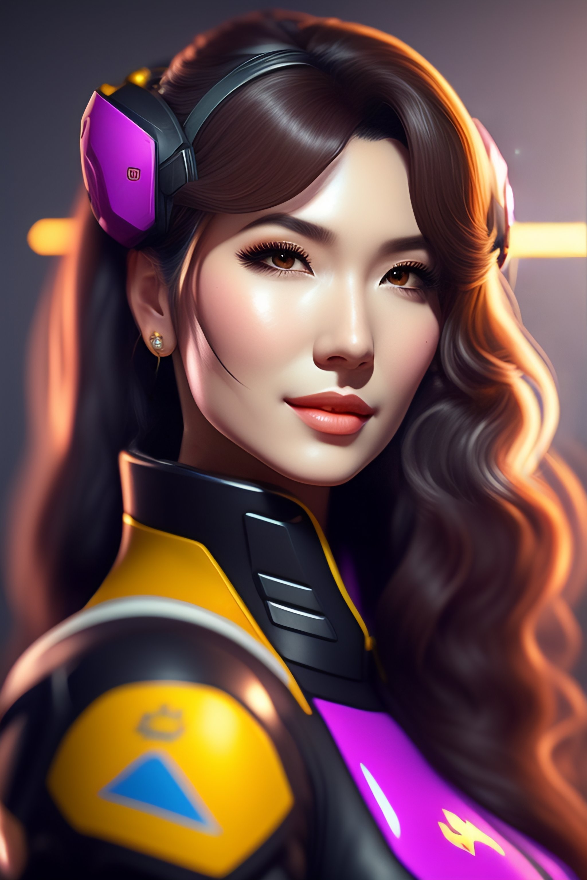 Lexica - Portrait of d.va from overwatch