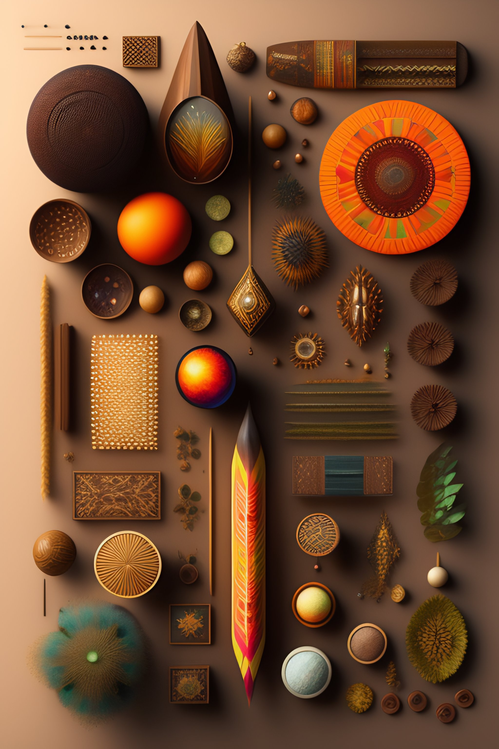 Lexica - 'Psychedelic, Costumes and props, Knolling, Knolling layout ...