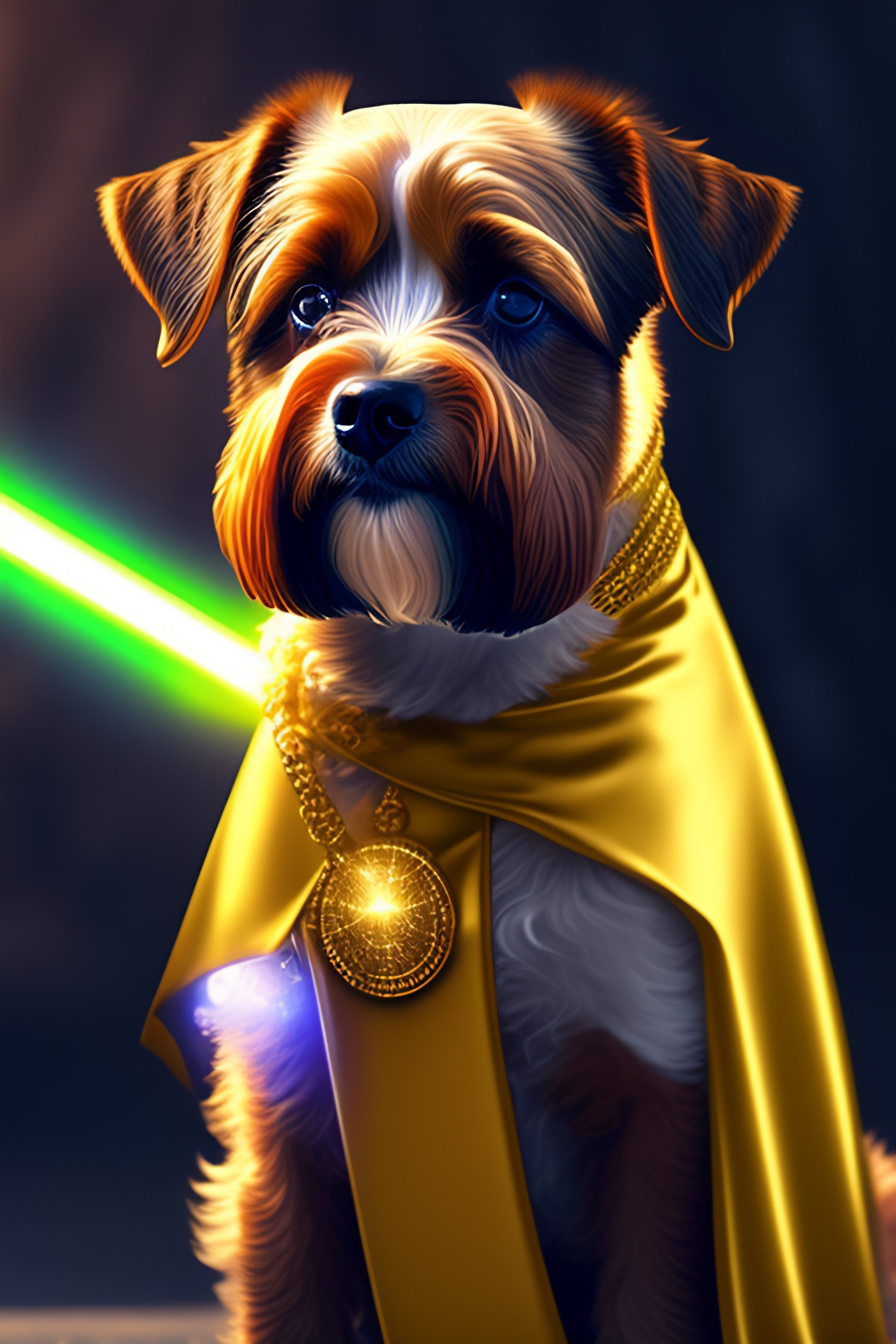 Lexica - Star Wars scene artificial intelligence ((border Terrier)) dog ...