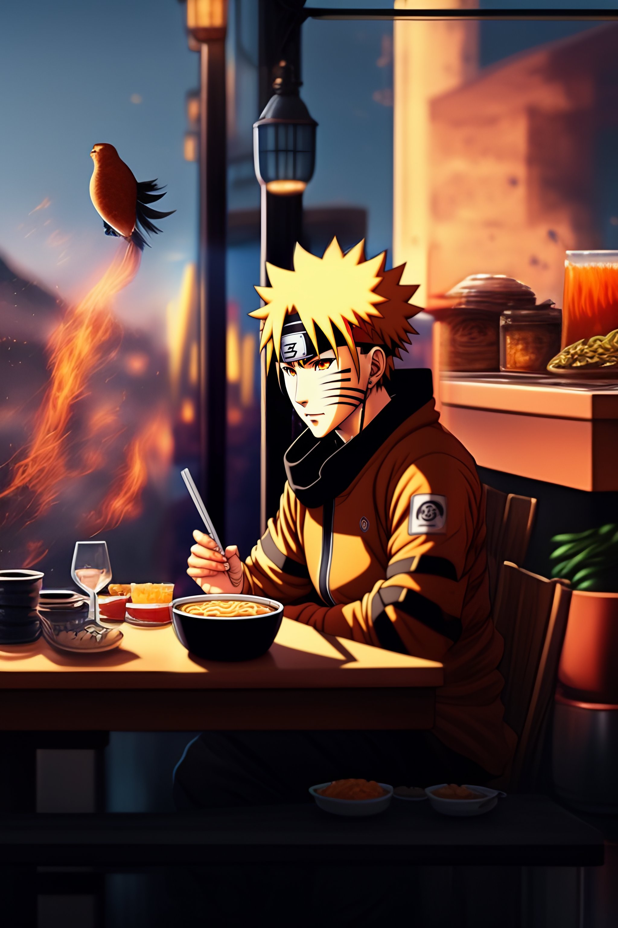 Naruto Eating Ramen Wallpaper