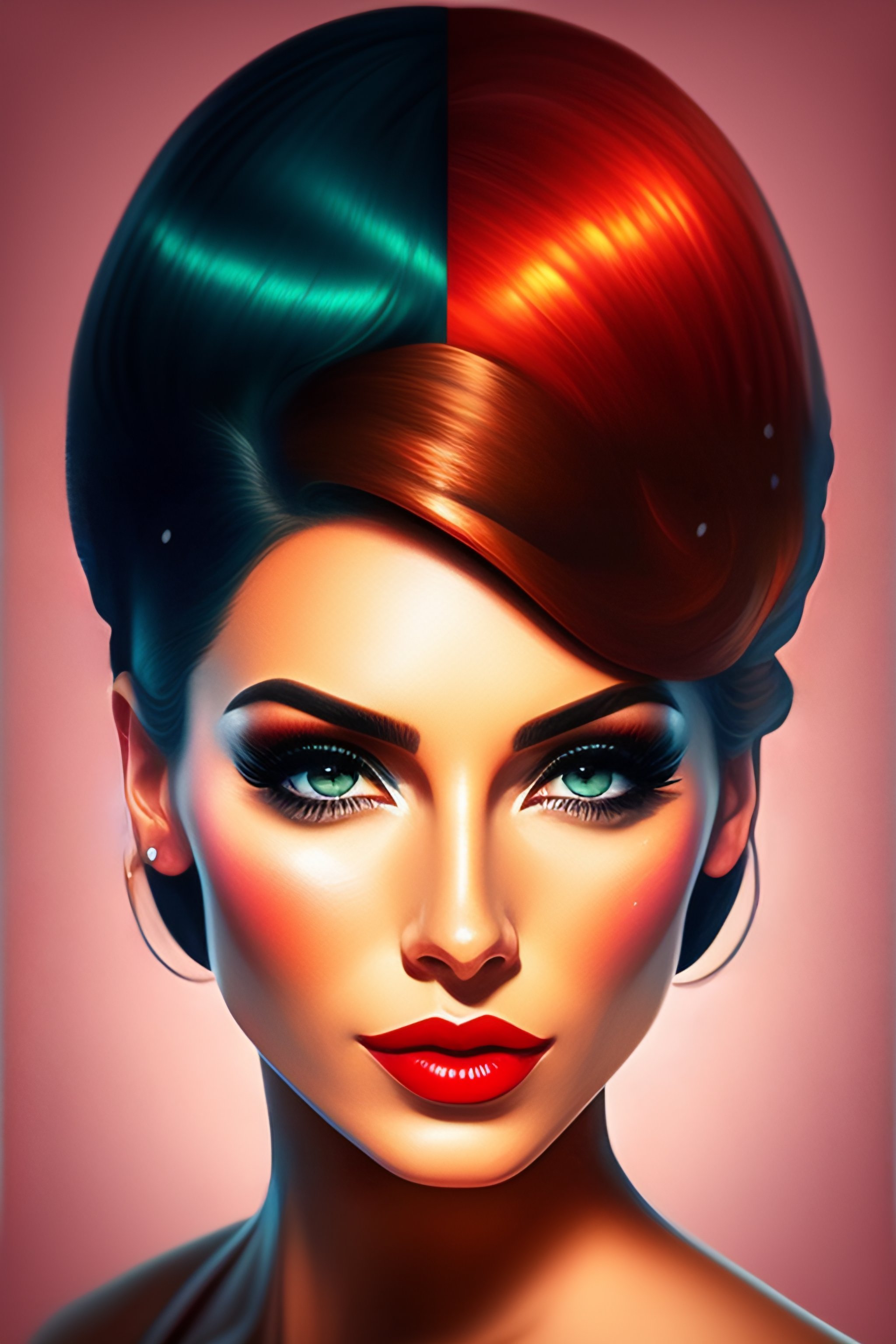 Lexica - Woman face beautiful cartoon style