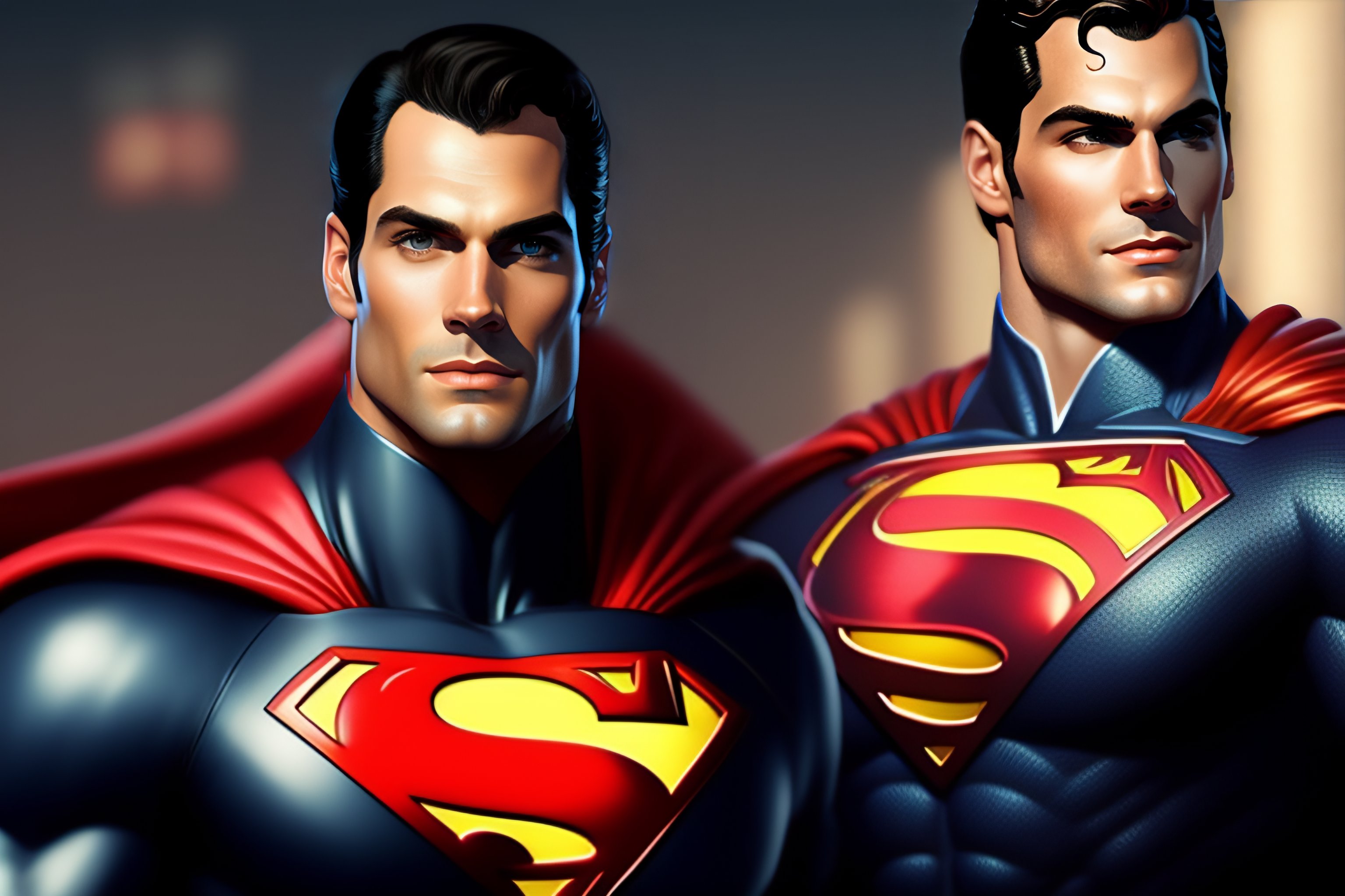 Lexica - Superman, high detalied, henry cavill, classic costume, flying ...