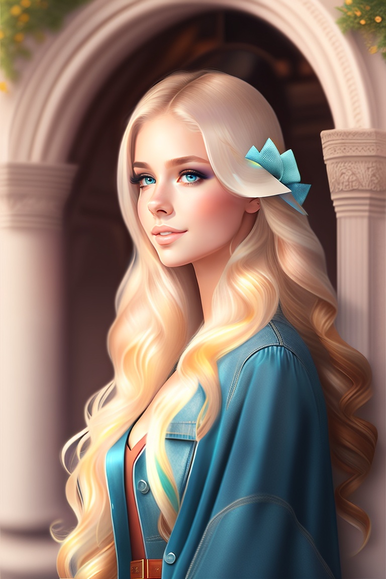 Lexica - Beautiful blonde girl,