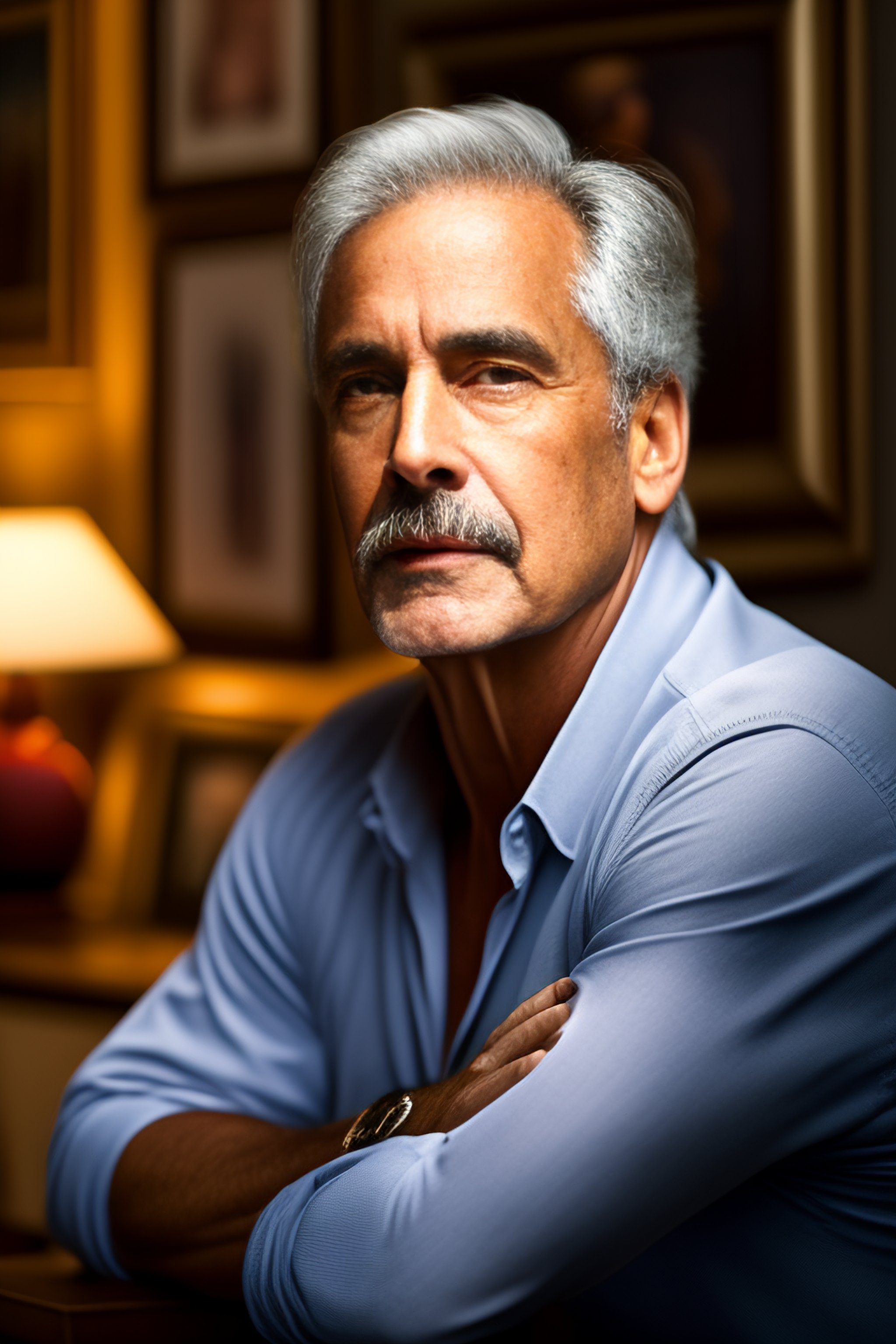 Lexica - Portrait of an artistic all american male writer over 55