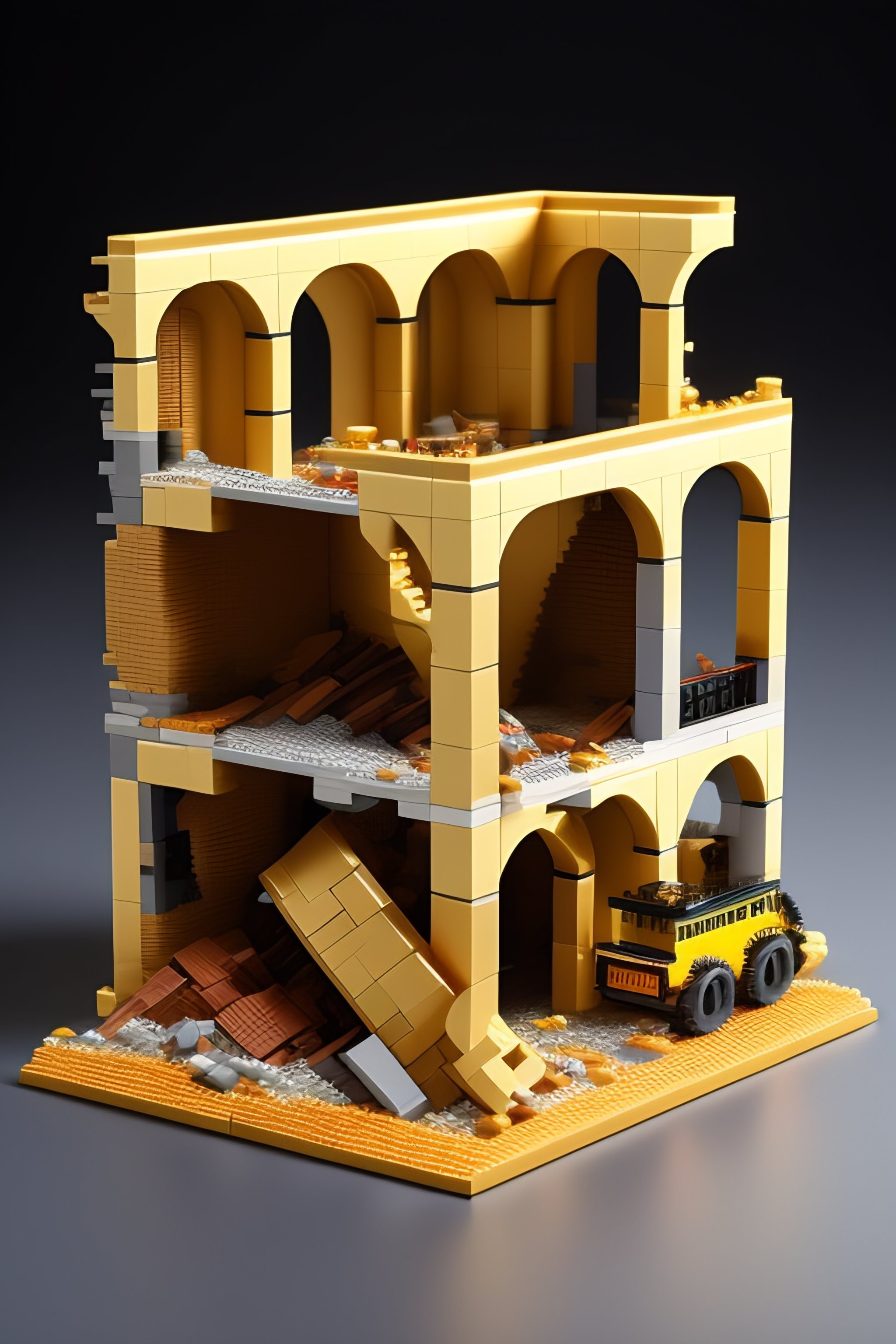 Lexica - Lego set of destroyed building