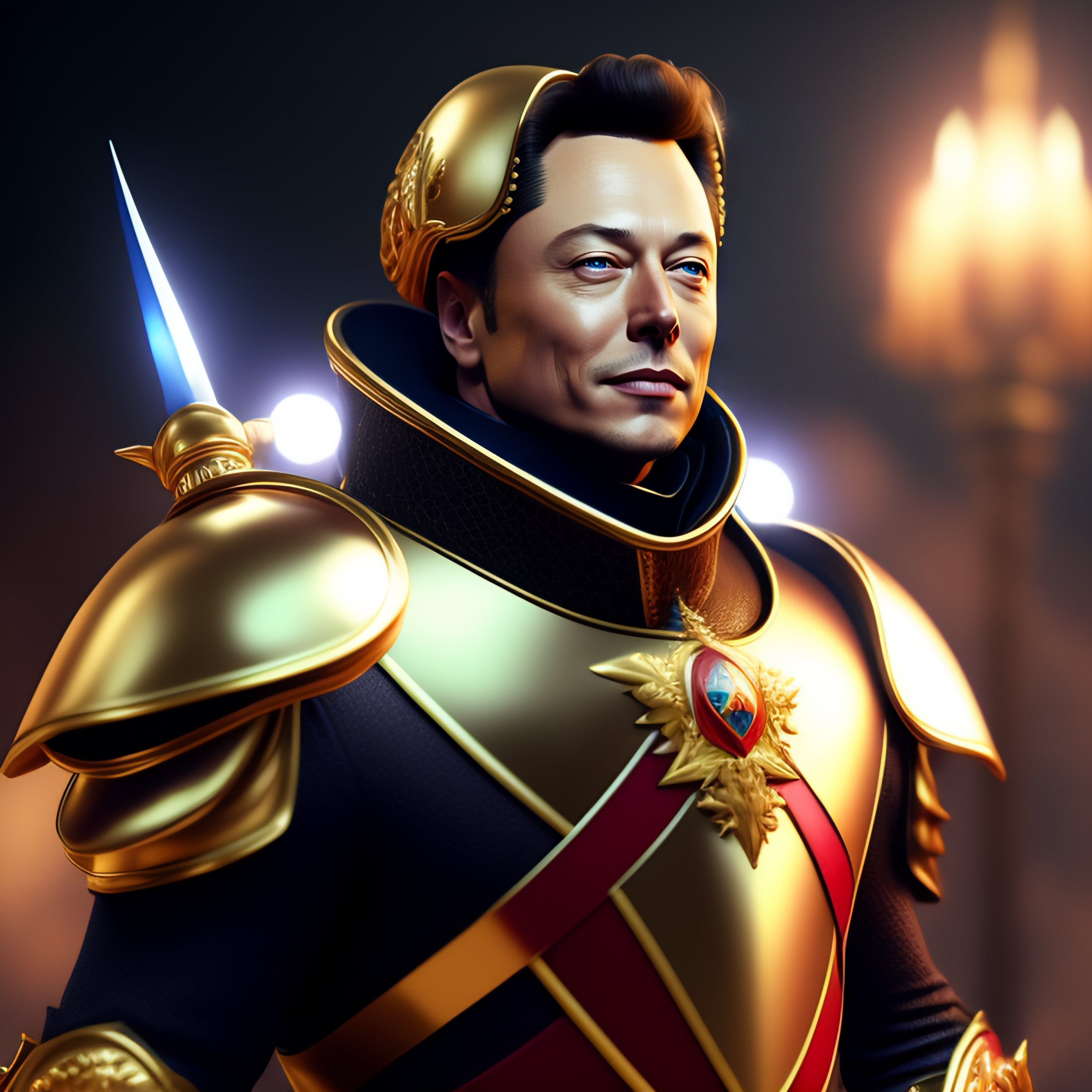 Lexica - Zoomed out. Realistic 3D representation of elon musk wearing a ...