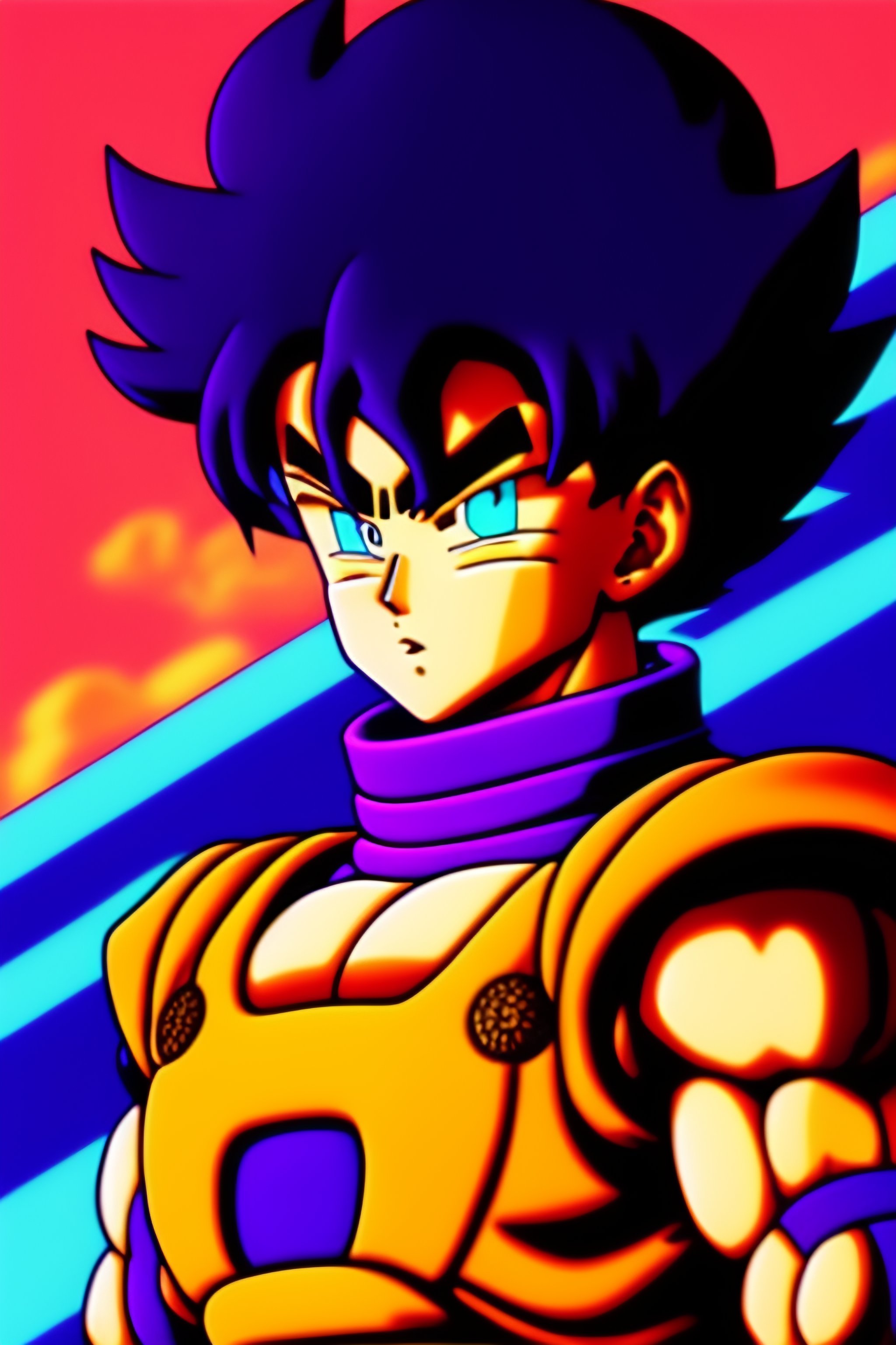 Lexica - 70's anime style vaporwave, dragon ball