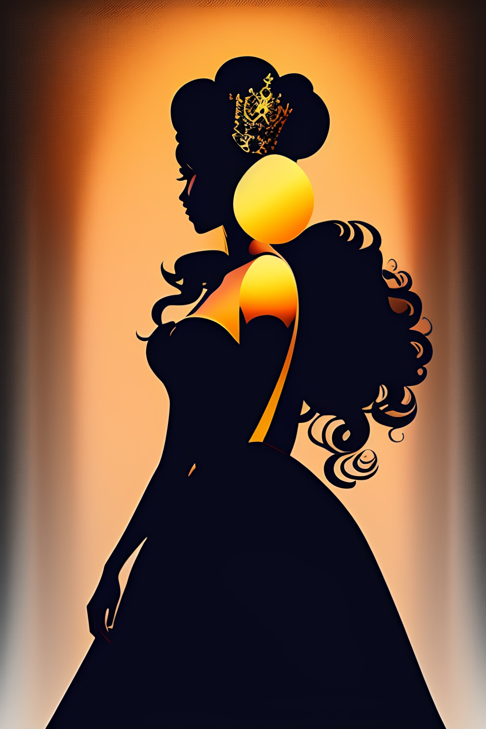 Lexica - Princess,Silhouette,2D,png